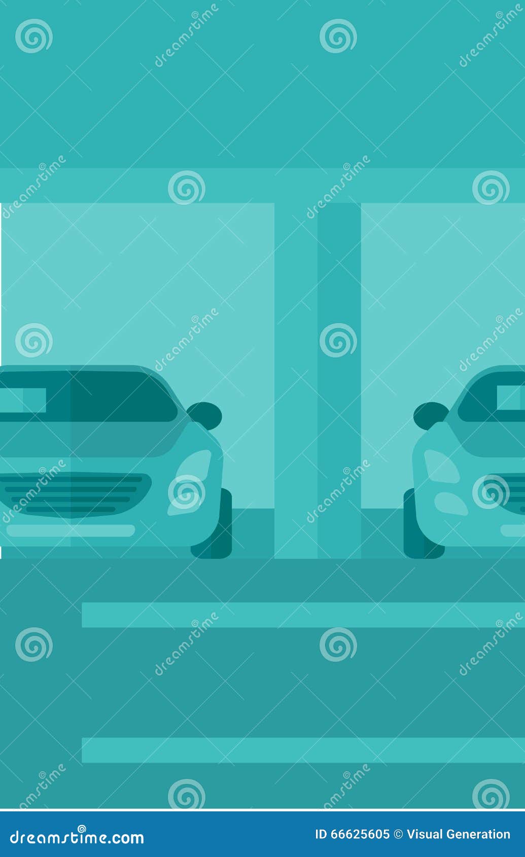 Background of car shop. stock vector. Illustration of auto - 66625605