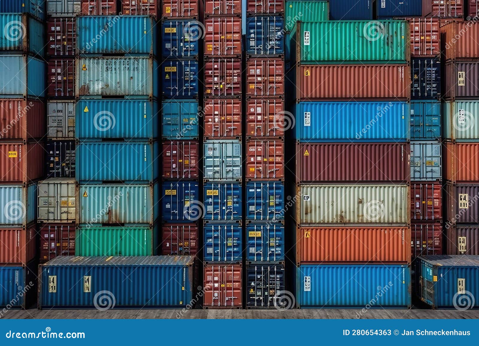 Background Cargo in Containers Freight Ships for Import Export Business ...