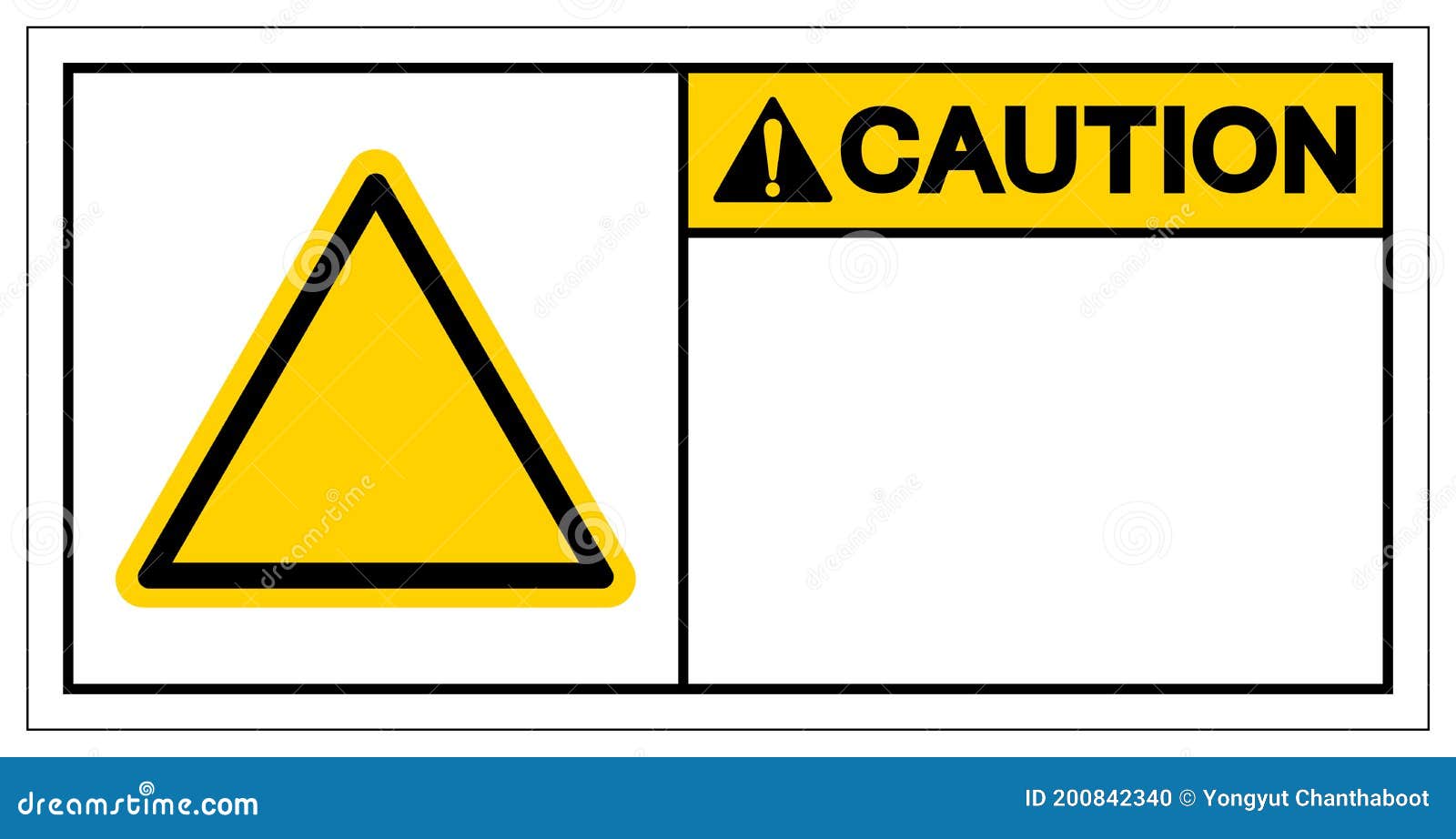 Background Caution Blank Symbol Sign,Vector Illustration, Isolate on ...