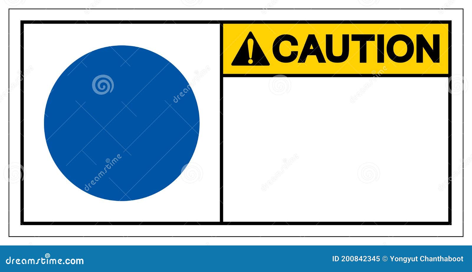 Background Caution Blank Symbol Sign,Vector Illustration, Isolate on ...