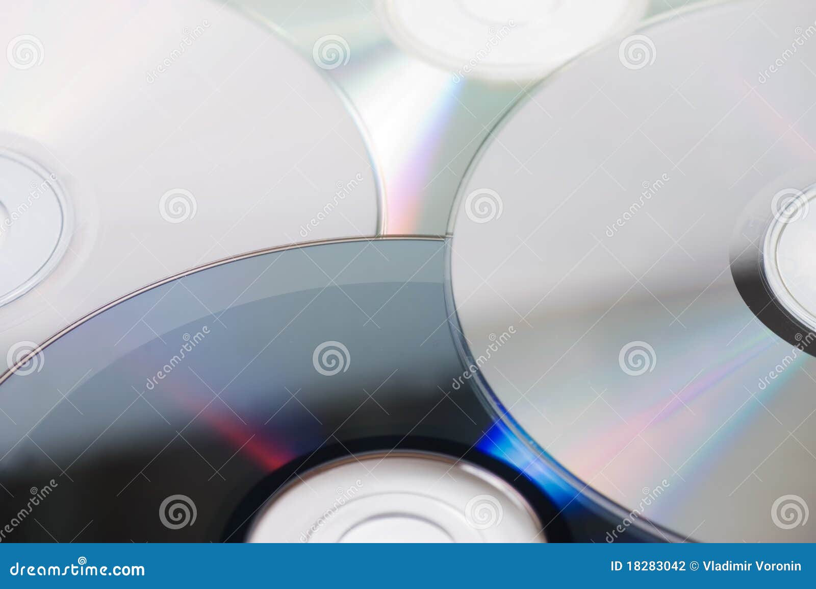 Background with CD / DVD Disks Stock Photo - Image of information ...