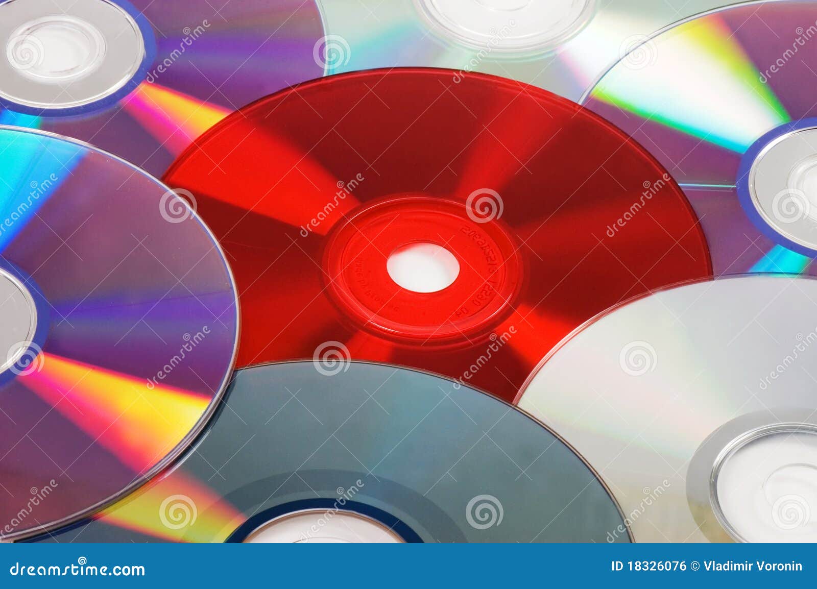 Background with CD / DVD Disks Stock Photo - Image of binary, business ...