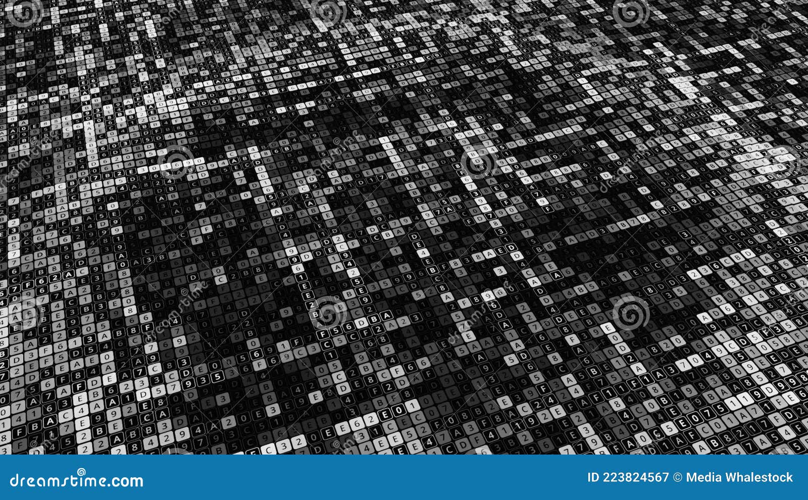 Background with Cells and Changing Numbers. Animation Stock Video - Video of lines, number ...