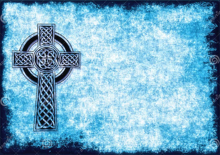 Background with Celtic Cross Stock Illustration - Illustration of paper ...