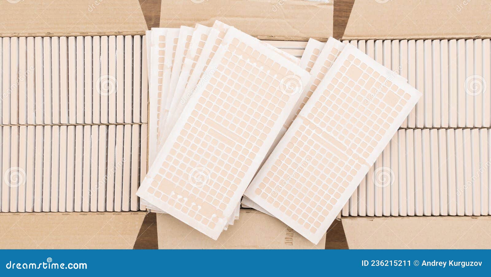 Background of Ceramic Wall Tiles in a Box Stock Image - Image of luxury ...