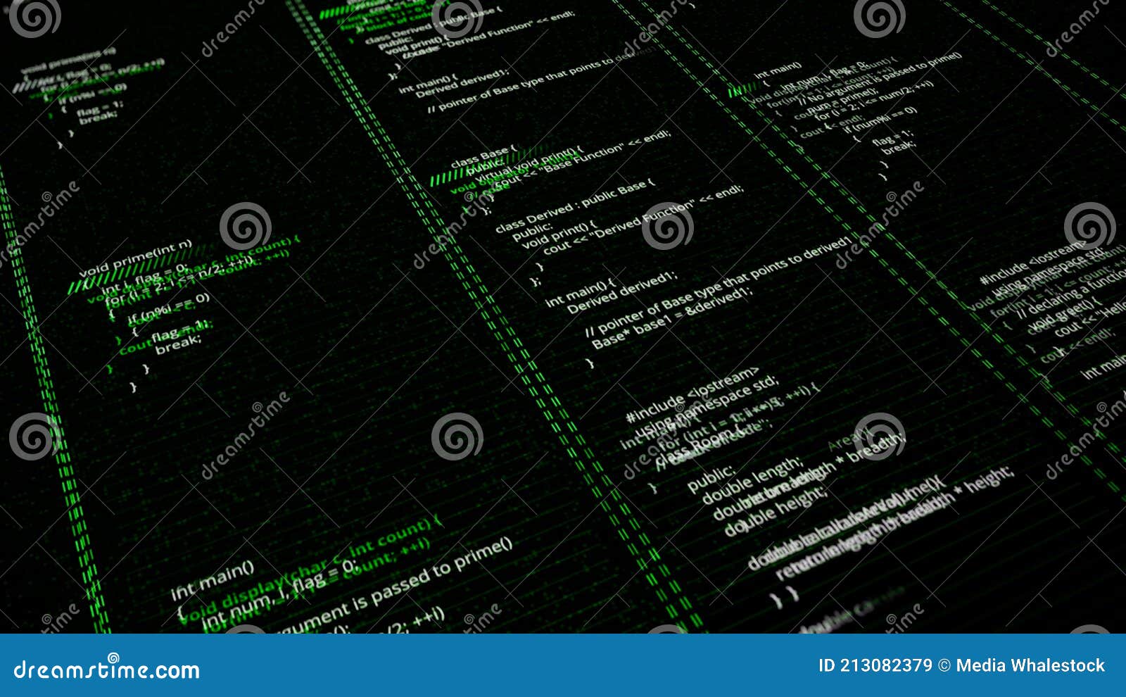 Background from Changing Matrix Code. Animation. Field with Source Code ...