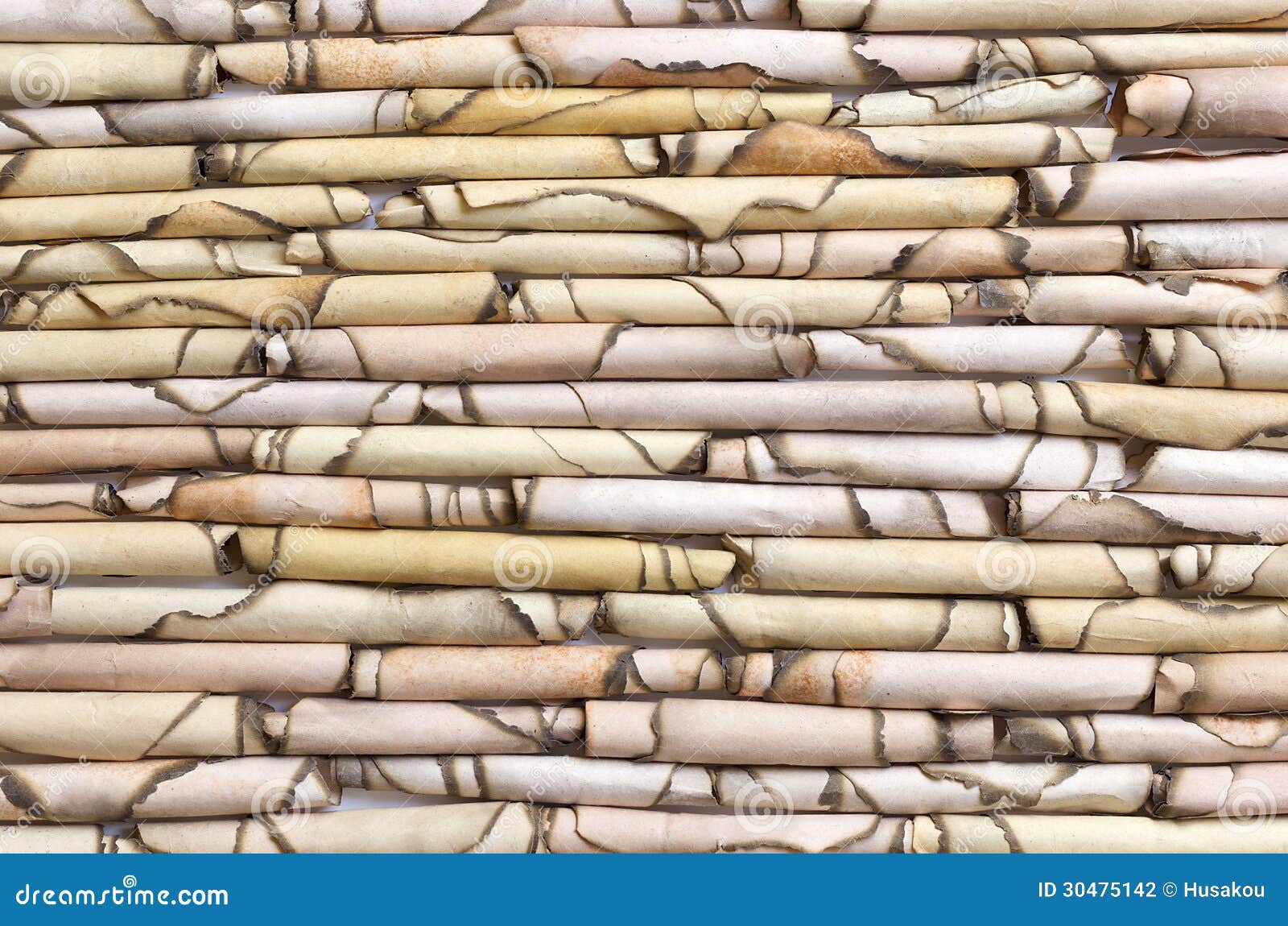 The Background of Charred Paper Stock Photo - Image of flat, edge: 30475142