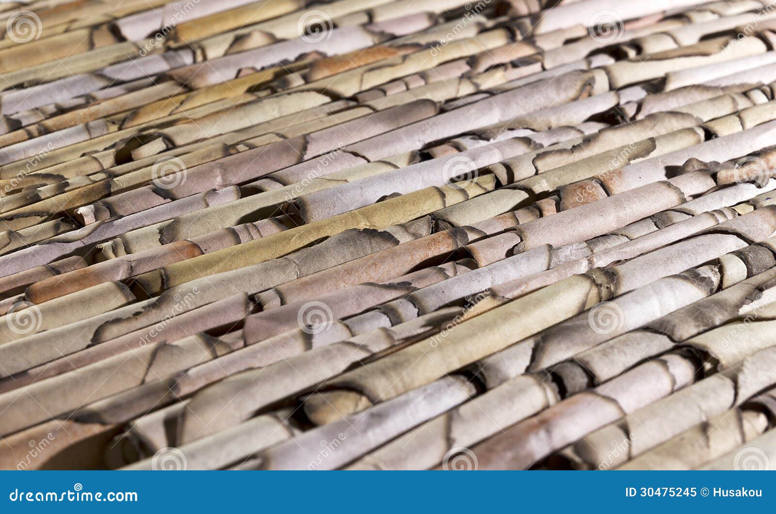 The Background of Charred Paper Stock Image - Image of manuscript ...