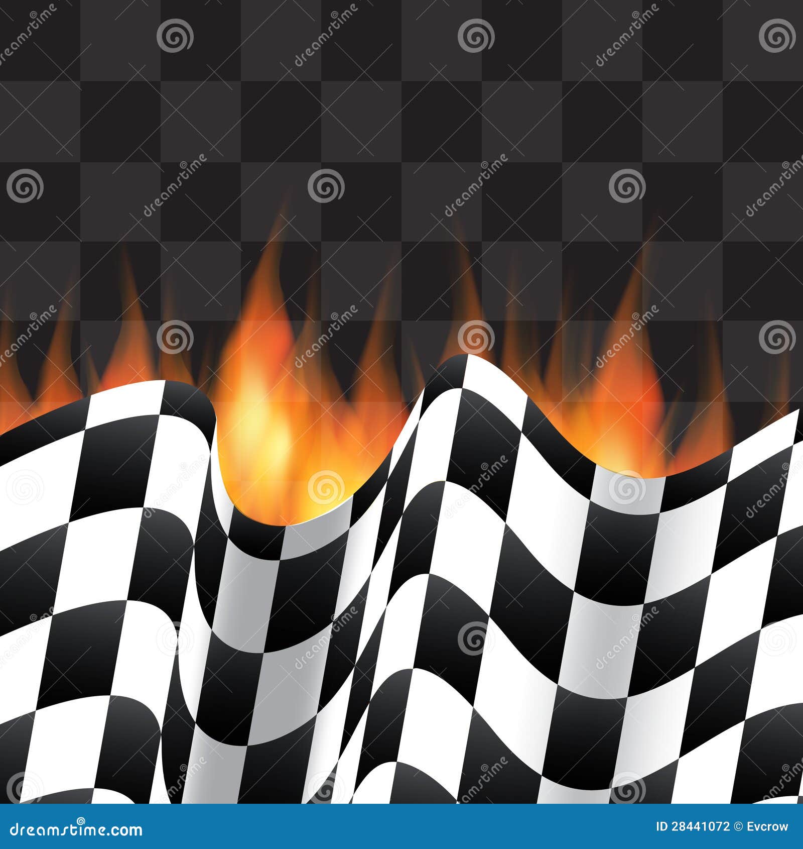 Background with Checkered Flag Stock Vector - Illustration of frame ...