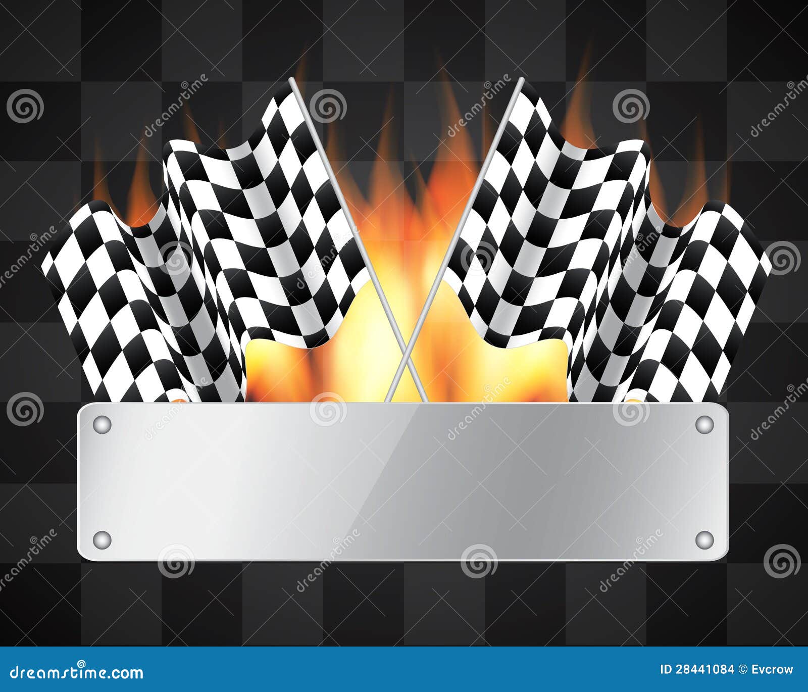 Background with Checkered Flags Stock Vector - Illustration of fire ...