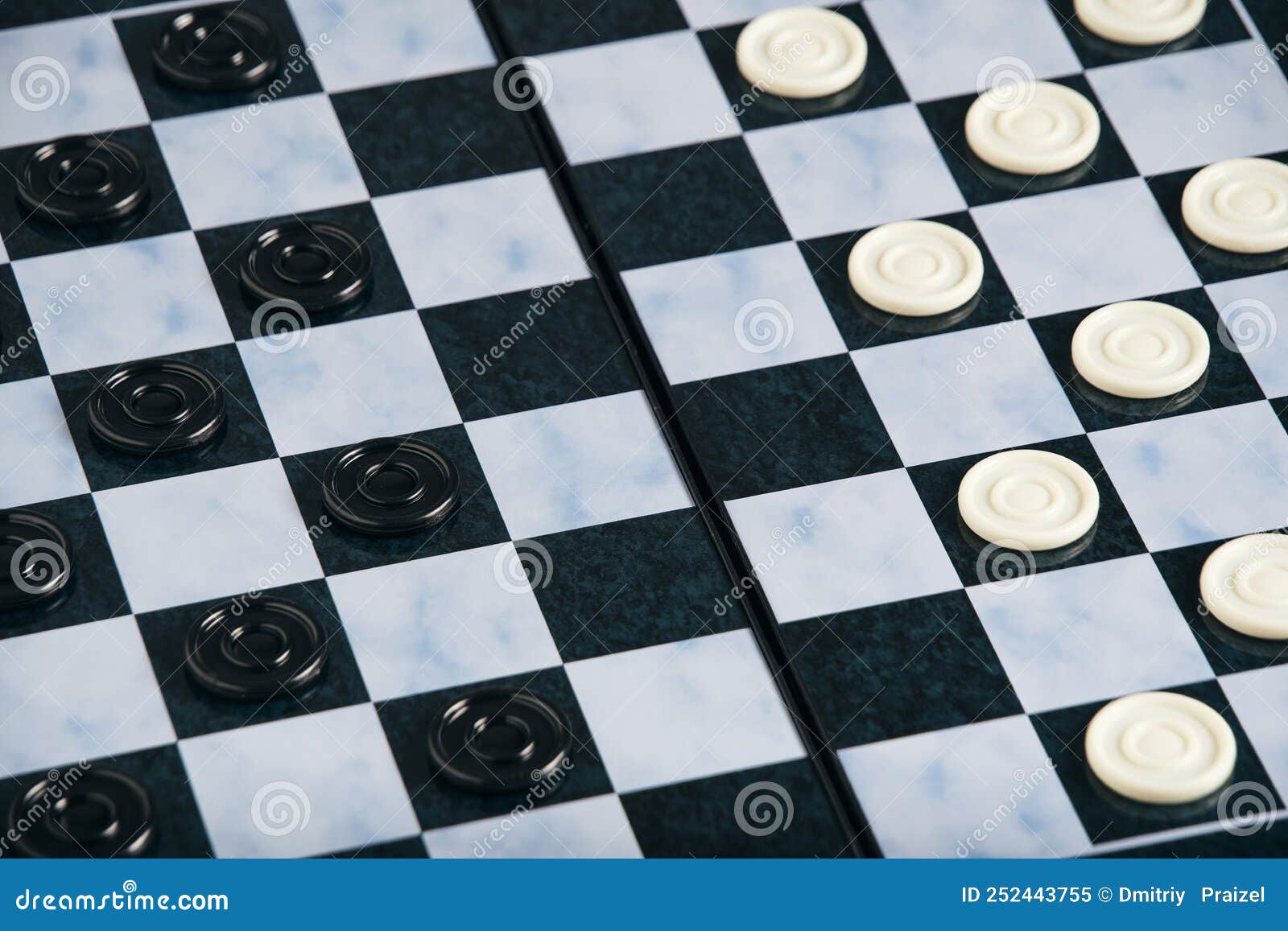 Background, Checkers Board with Checkers, Checkers is Logical Game for ...
