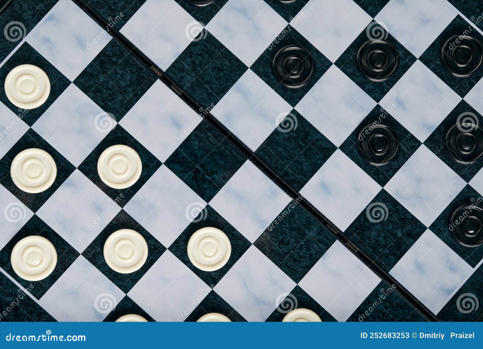 Background, Checkers Board with Checkers, Checkers is Logical Game for ...