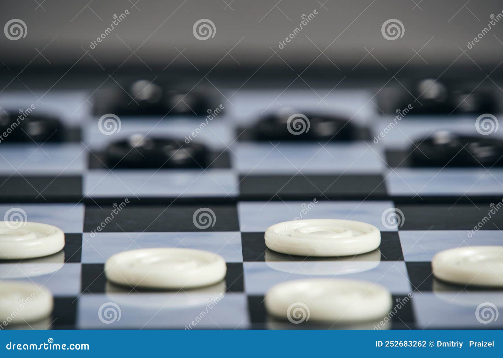 Background, Checkers Board with Checkers, Checkers is Logical Game for ...