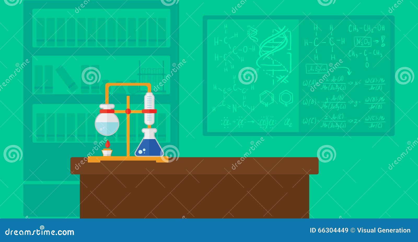 Background of Chemistry Laboratory. Stock Vector - Illustration of ...