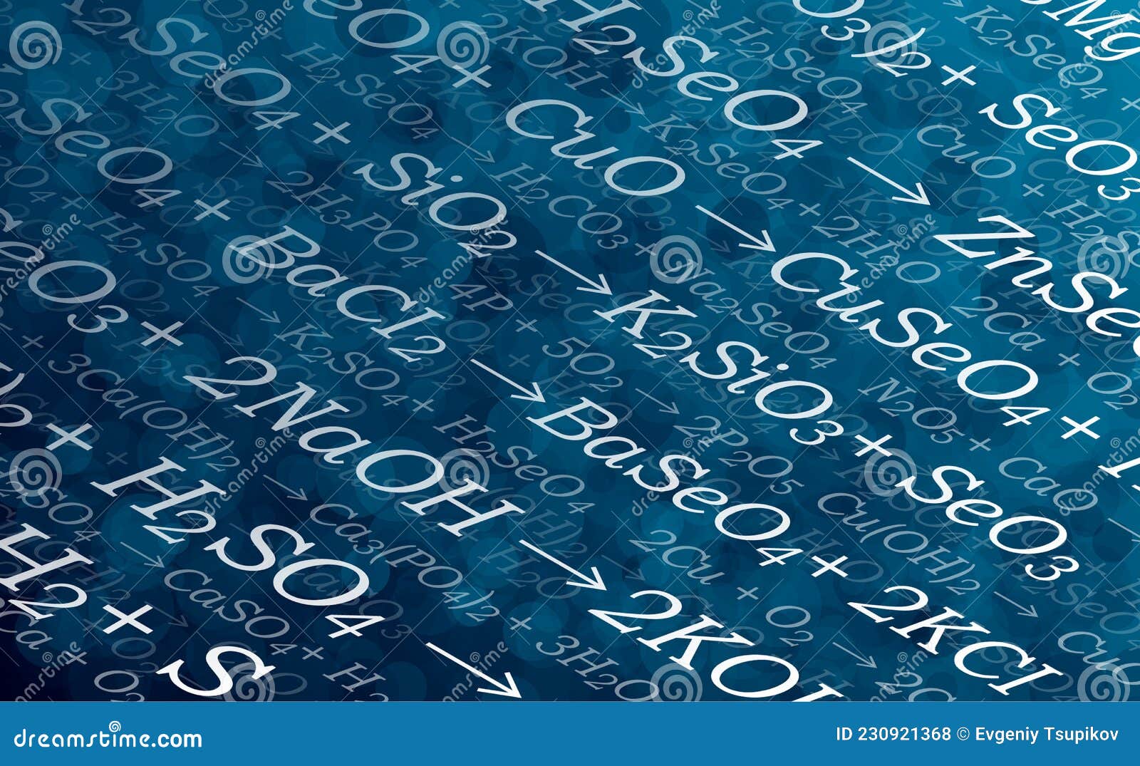 Formulas for chemistry stock vector. Illustration of school - 230921368