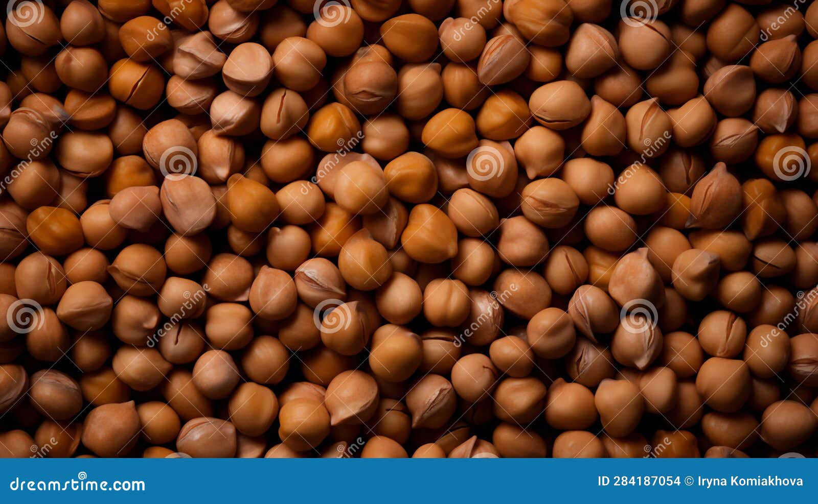 Background from Chickpeas Pattern. Realistic Illustration. Close-up ...