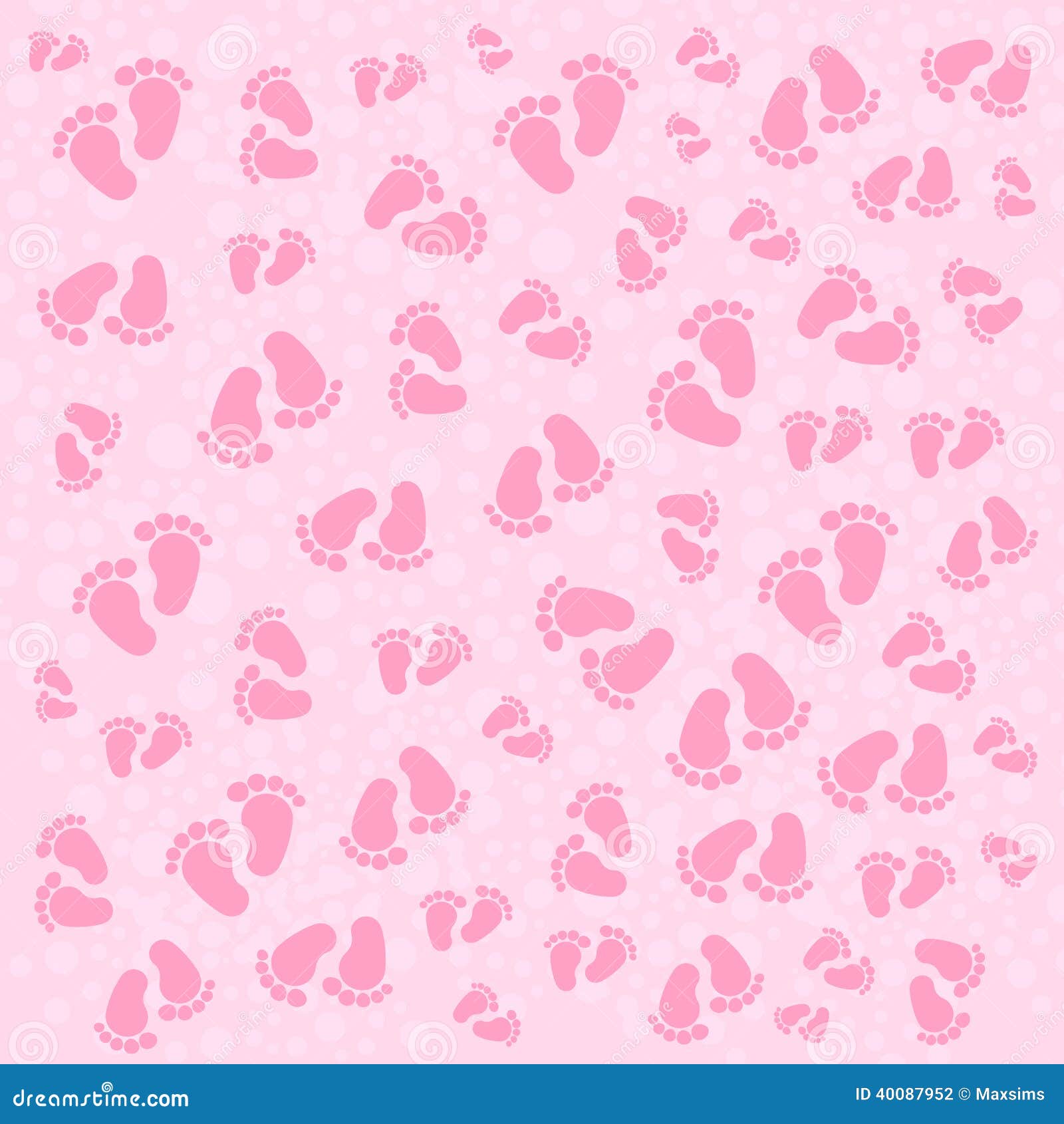 Background Children Traces Baby Texture Stock Vector - Image: 40087952