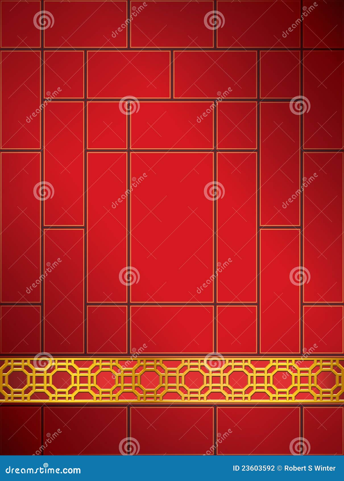 Background Chinese Lattice Pattern Red Gold. Stock Vector ...