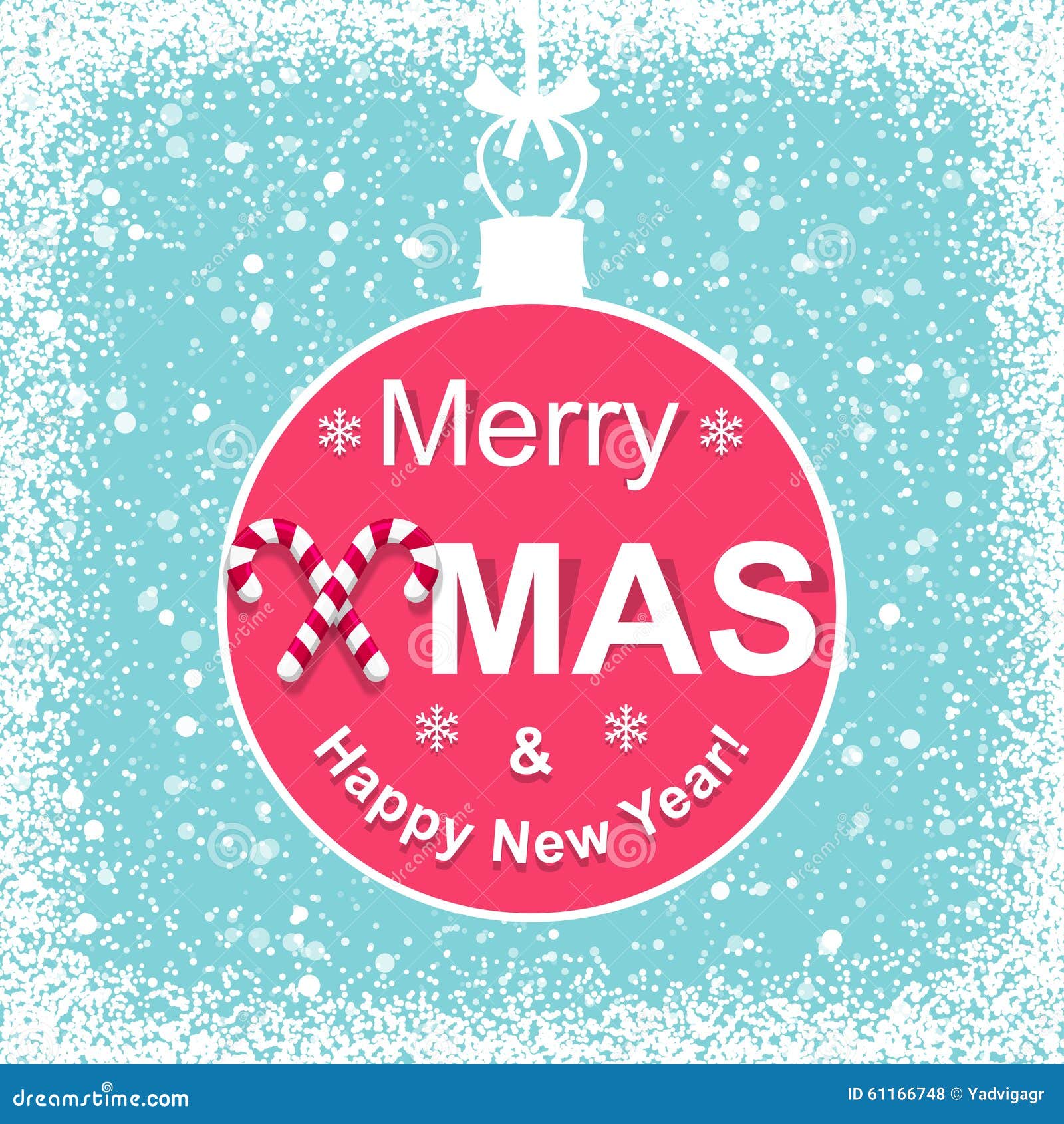 Background with Christmas Ball and Congratulations Stock Vector ...