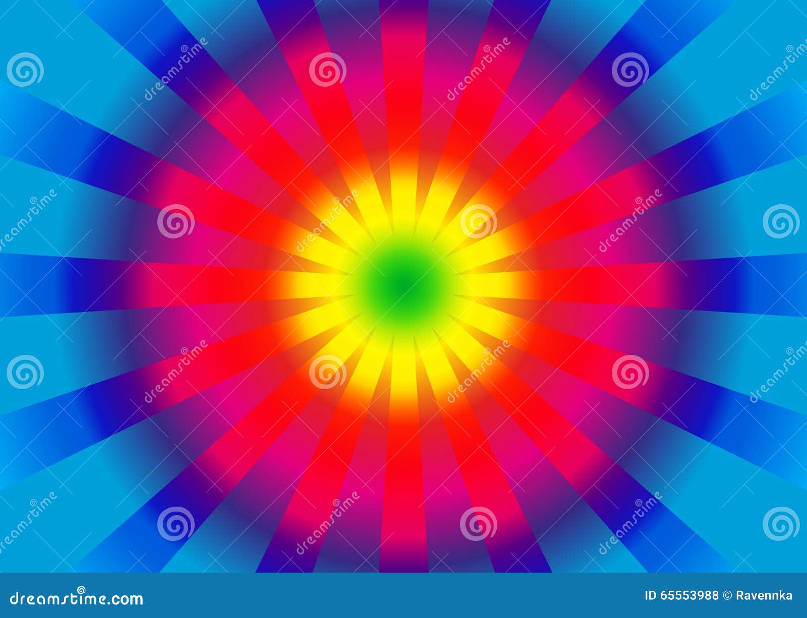 Background with Circle Rainbow Gradient and Burst from Center Stock ...
