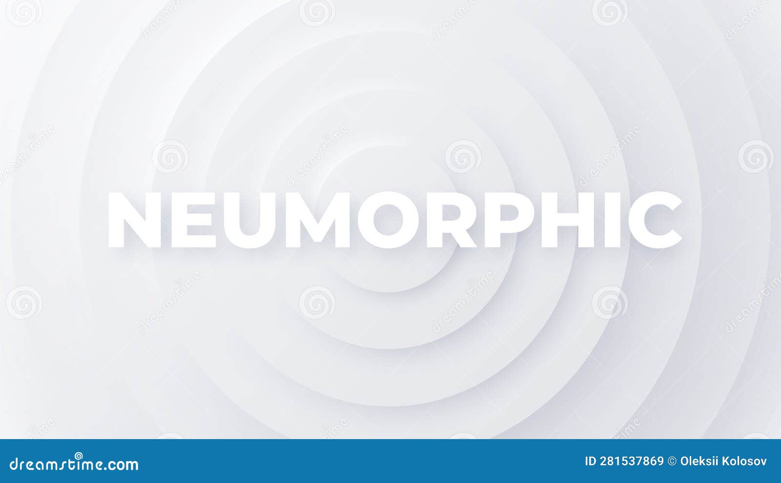 Background with Circles in Neumorphism Style. Light Abstract ...
