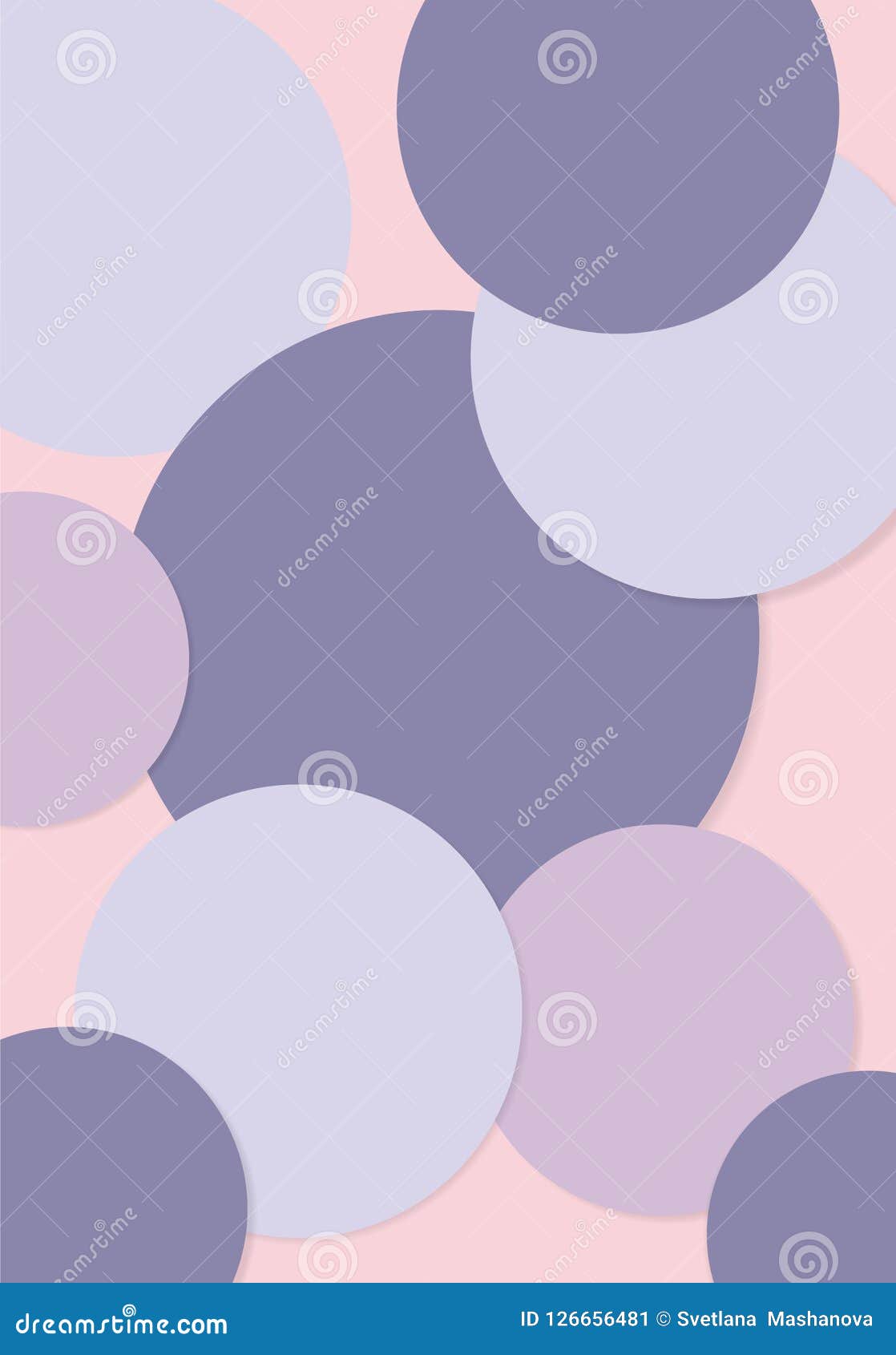 Background of the Circles Pastel Color Stock Illustration ...
