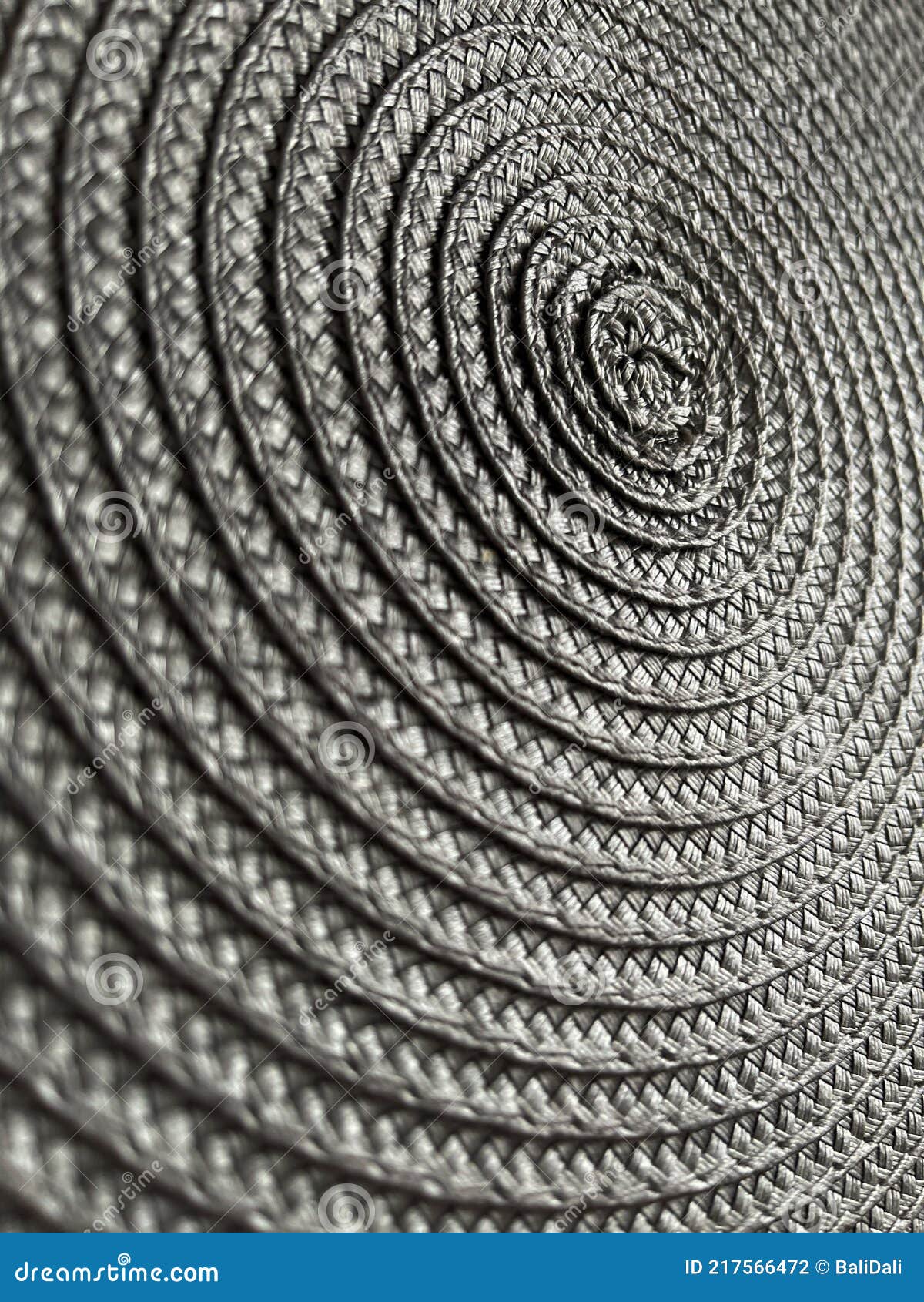 Background From Circular Wicker Pattern Texture. Grey Weave Texture ...