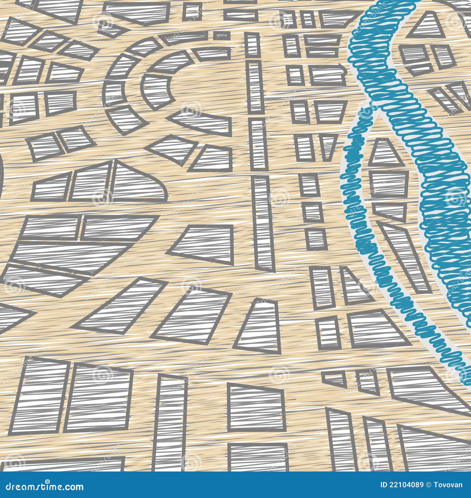 Background of city map stock vector. Illustration of center - 22104089