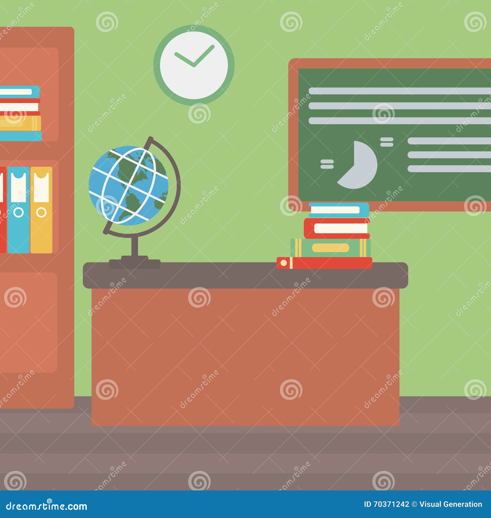 Background of classroom. stock vector. Illustration of education - 70371242