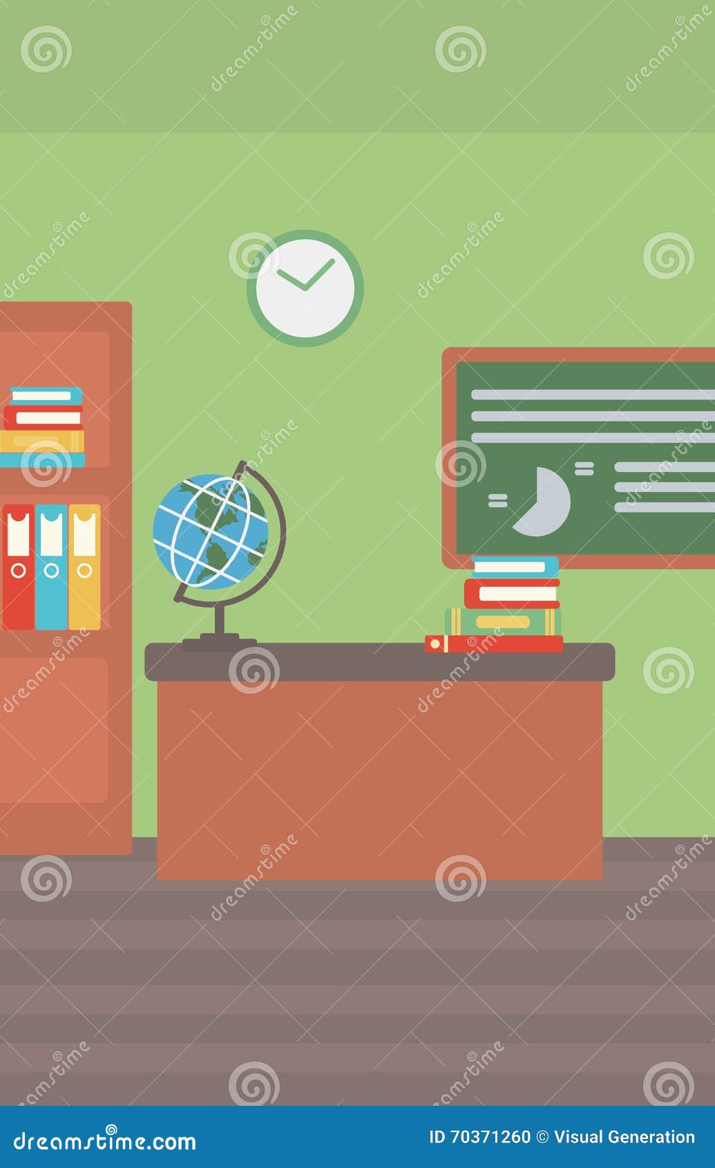 Background of classroom. stock vector. Illustration of decoration ...