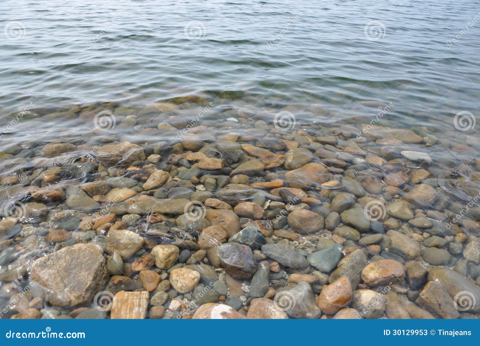 Clear water and rocks. stock image. Image of pond, pebble - 30129953
