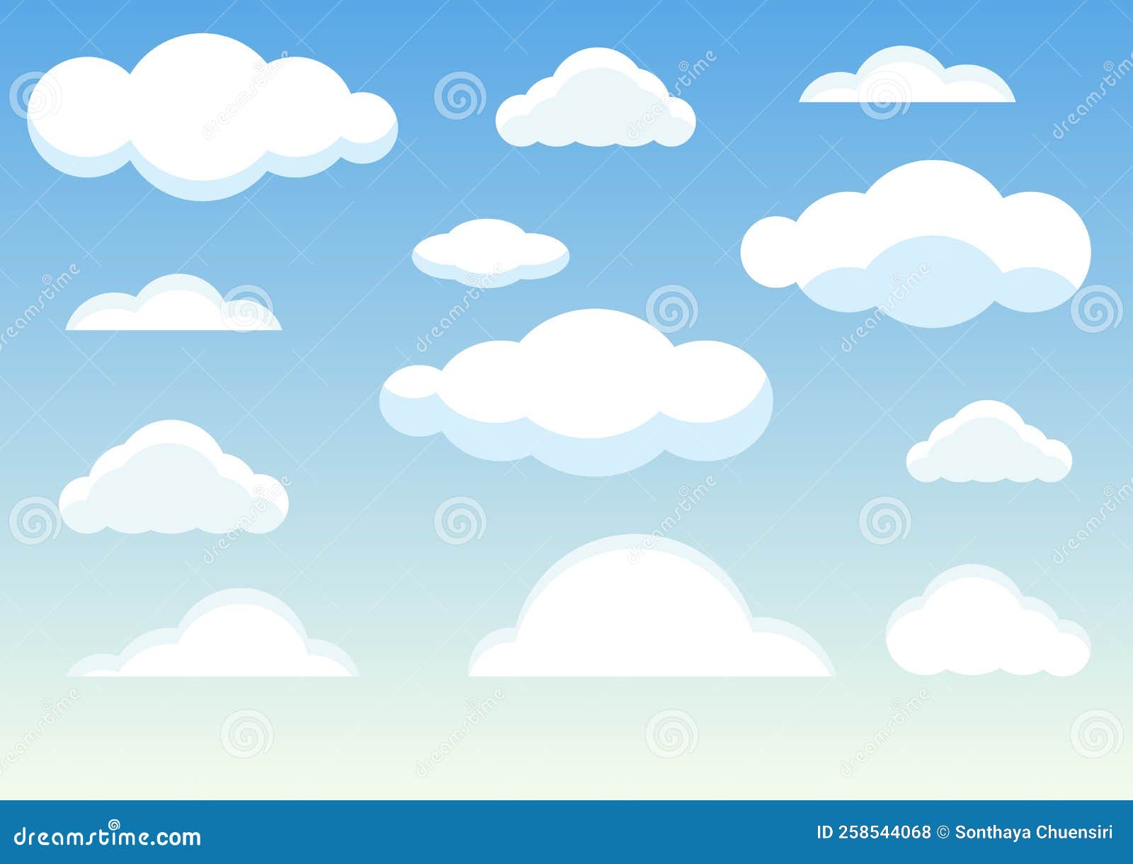 Background of Cloud and Blue Sky,vector Illustrations Stock Vector ...