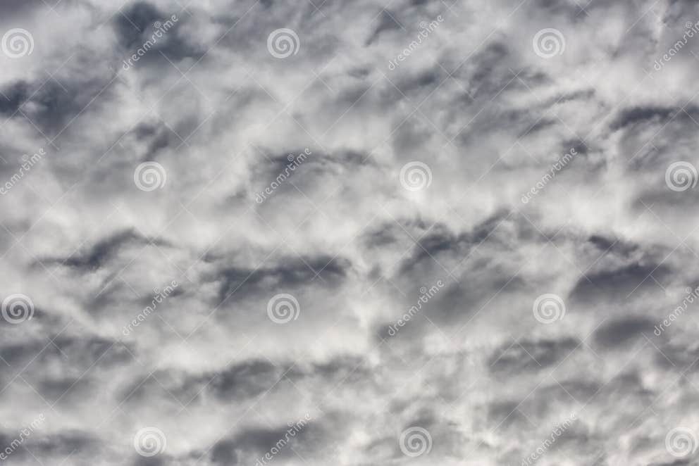 Background with Clouds on a Deep Sky. Stock Photo - Image of high, blue ...