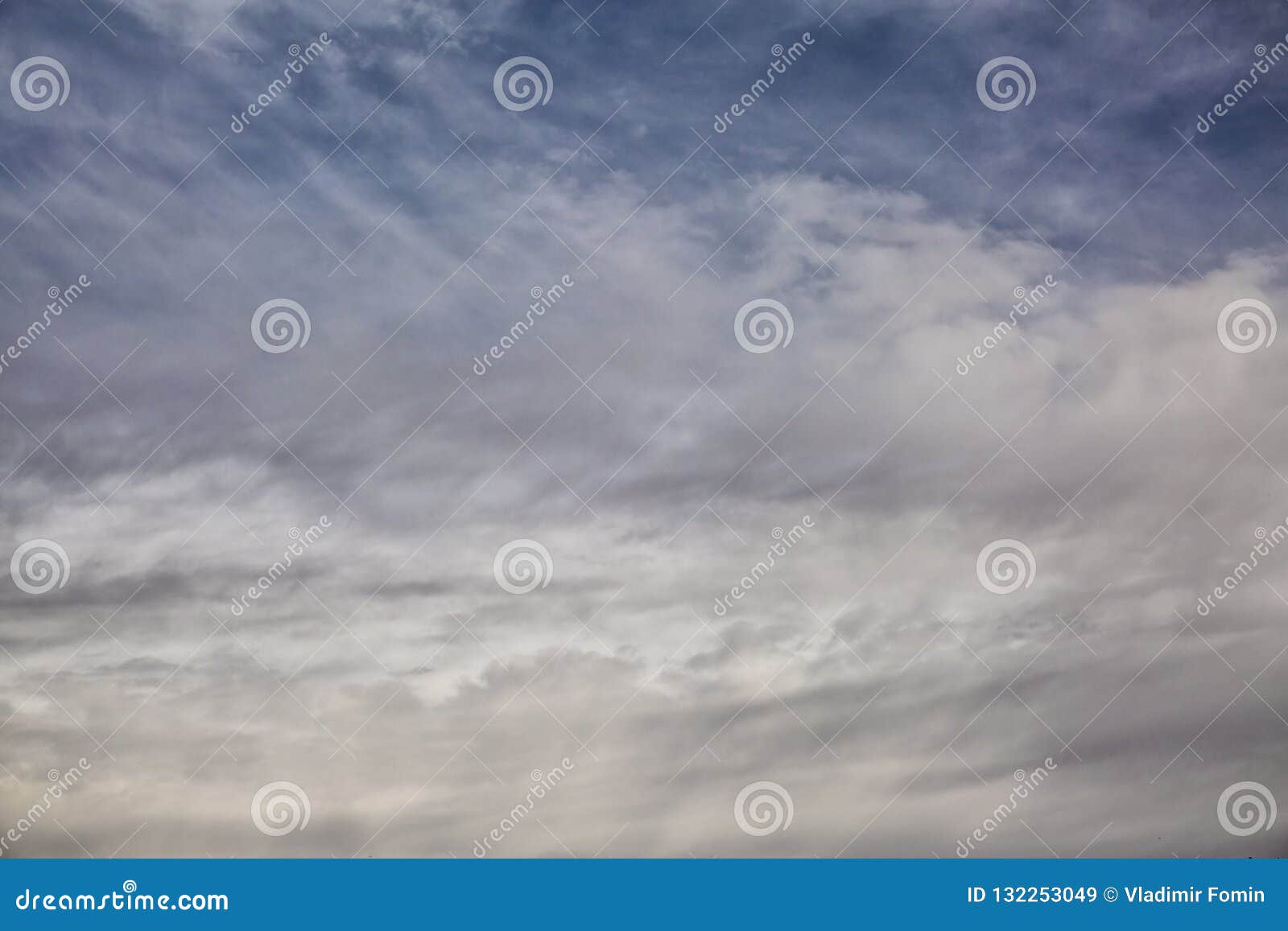 Background with Clouds on a Deep Sky. Stock Image - Image of white ...