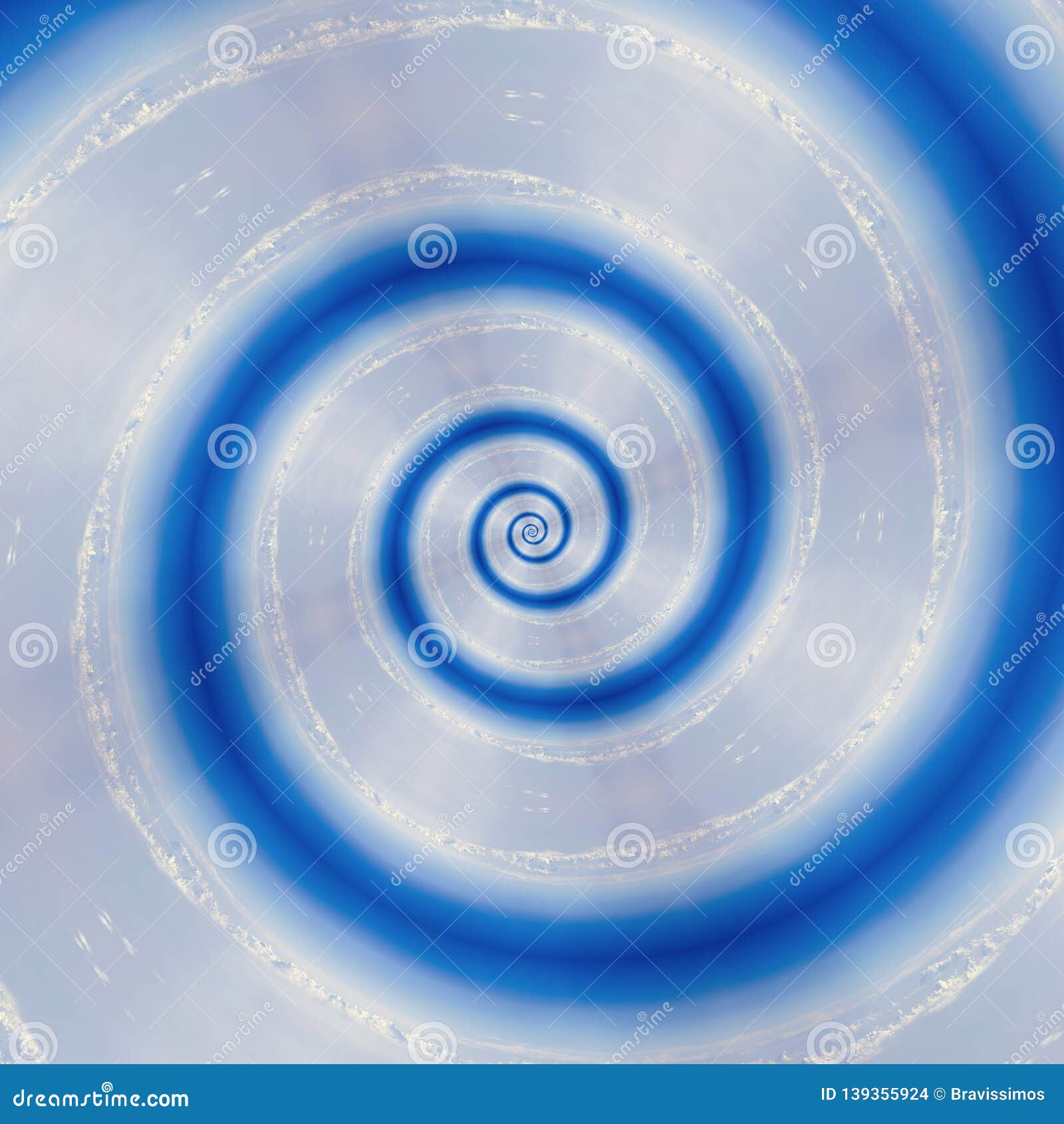 Background Clouds Sky Spiral Twirl. Blue Sun Stock Illustration ...