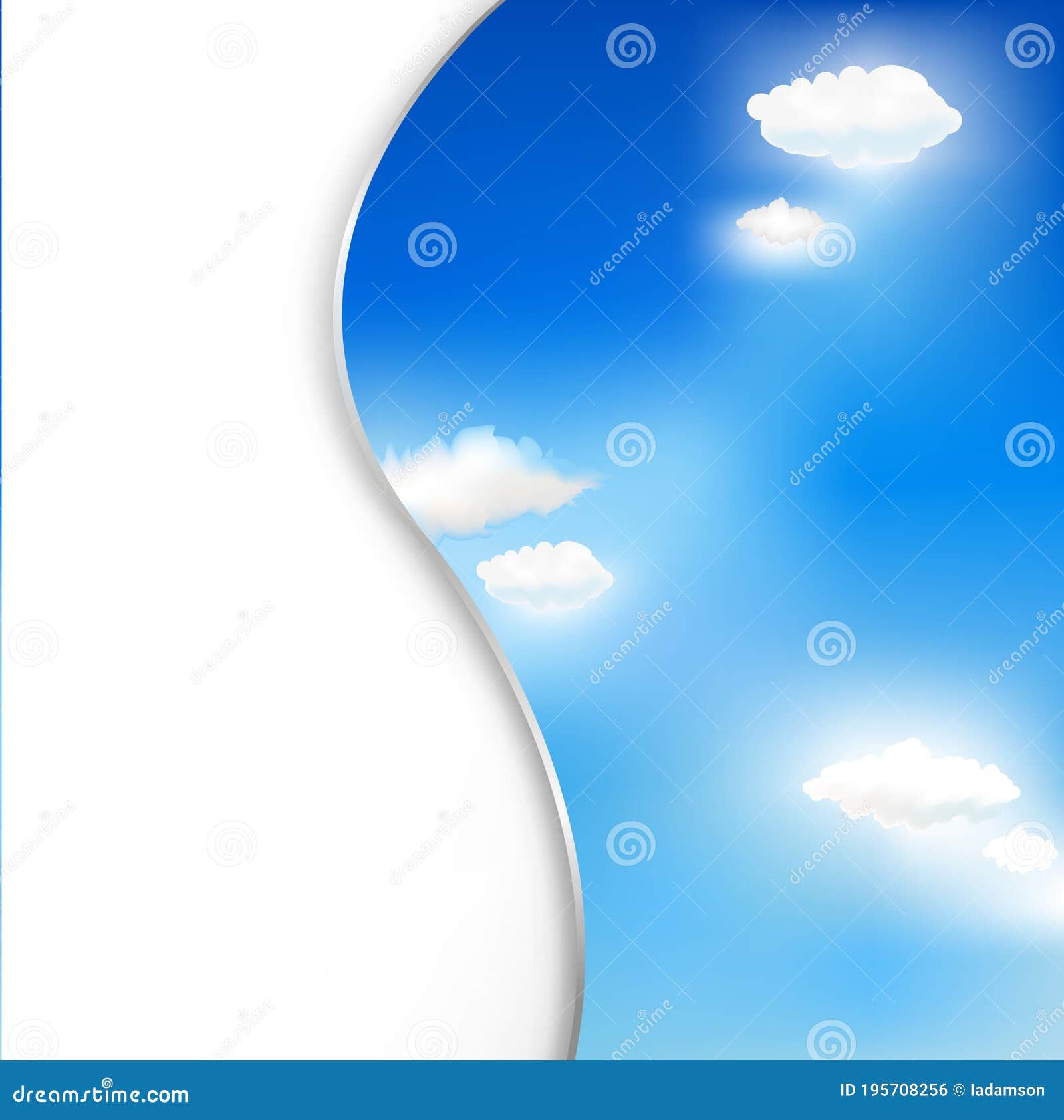 Background with Clouds stock vector. Illustration of backdrop - 195708256