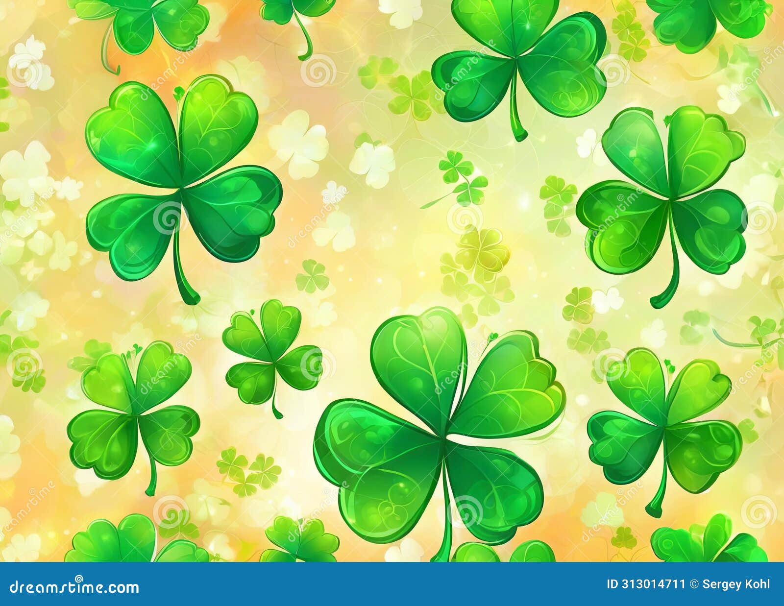 Background from Clover Petals. Stock Illustration - Illustration of ...
