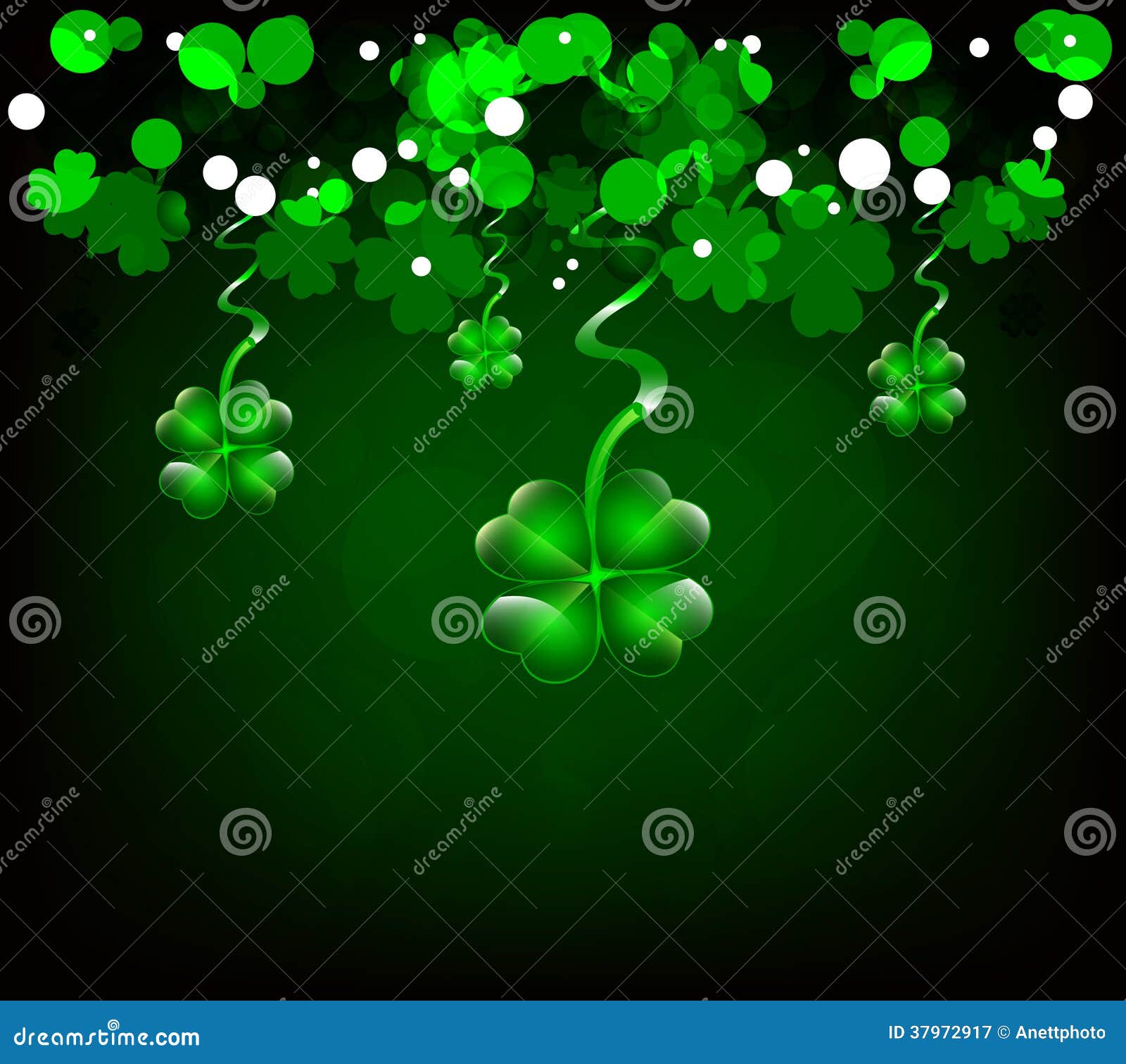 Background with clovers stock vector. Illustration of celtic - 37972917