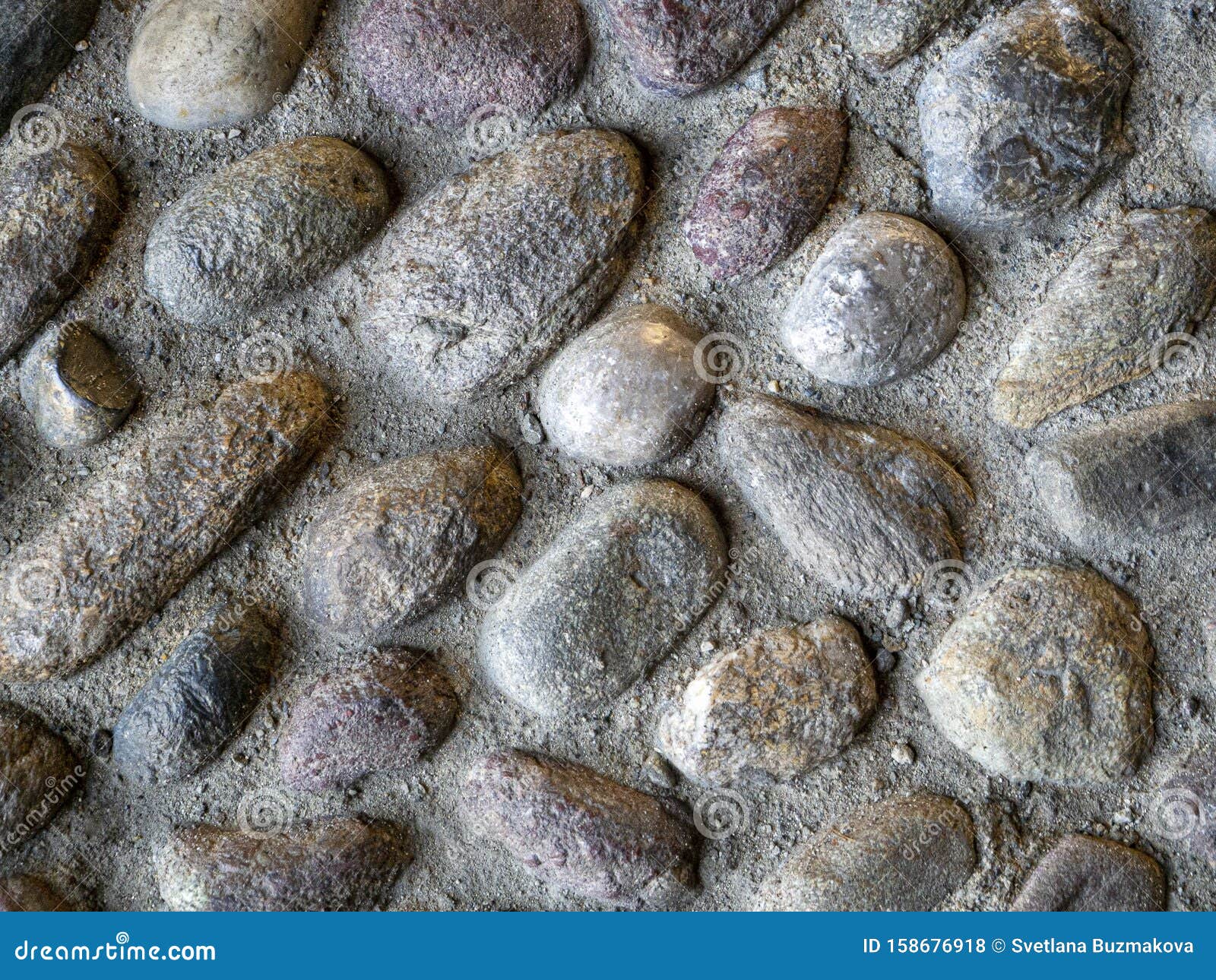 Background of Cobblestone Pavement Stock Photo - Image of construction ...