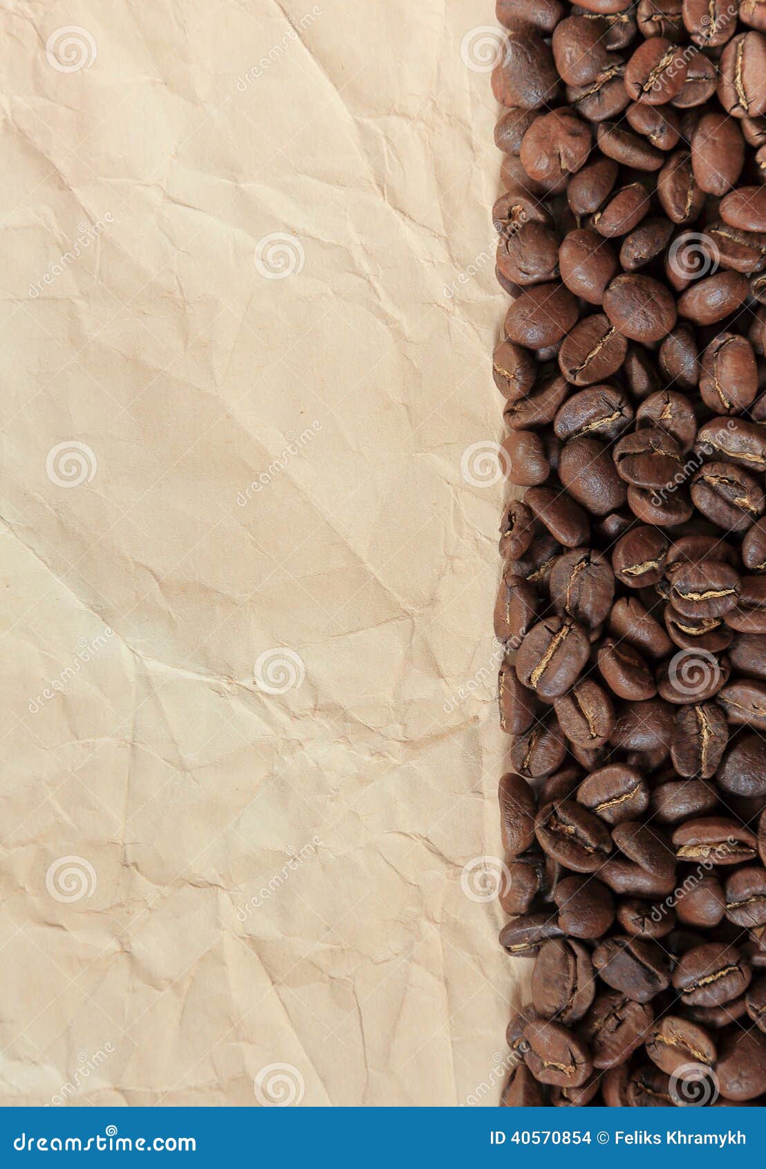 Background from Coffee Beans and Old Paper Stock Photo - Image of ...