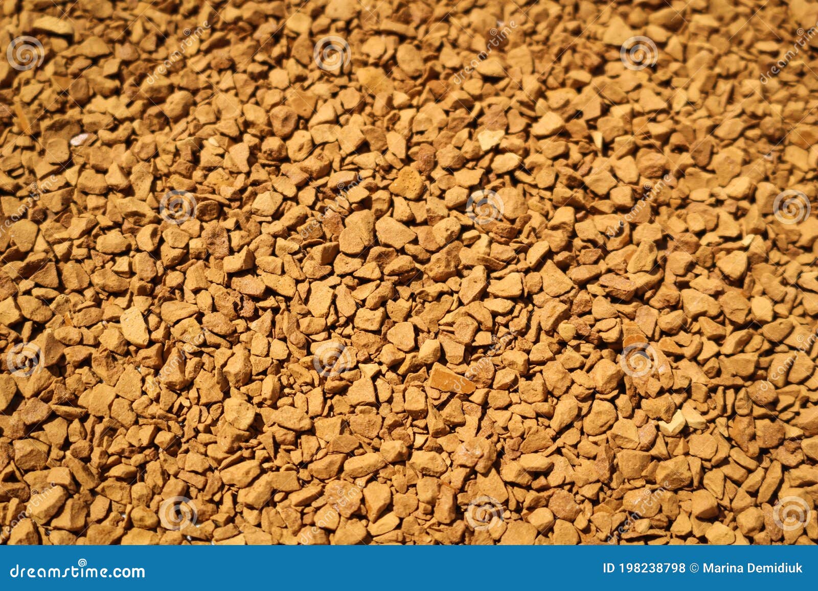 Background of Coffee Granules at Life-size Magnification Stock Photo ...