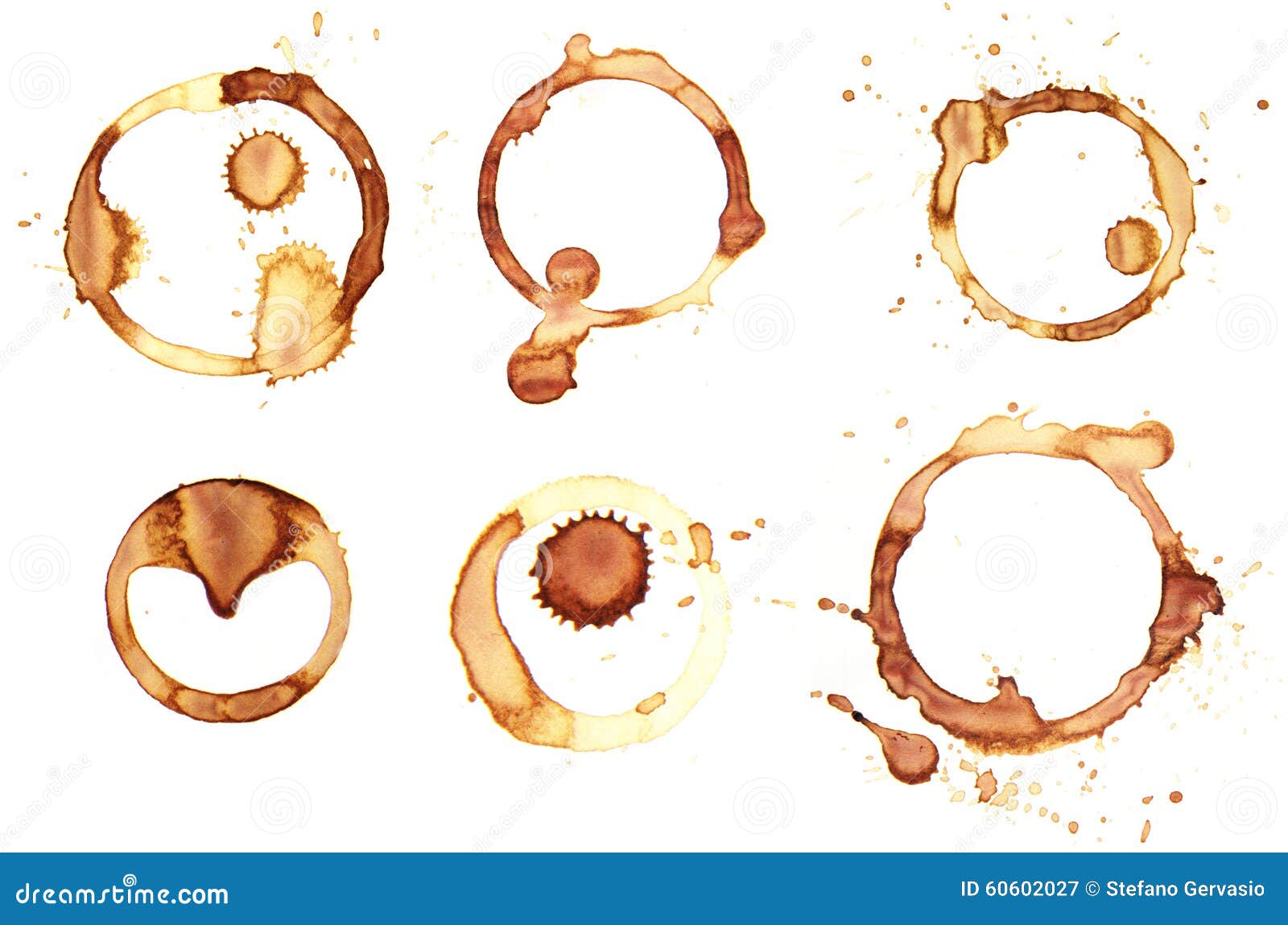 Background coffee ring. stock illustration. Illustration of background ...