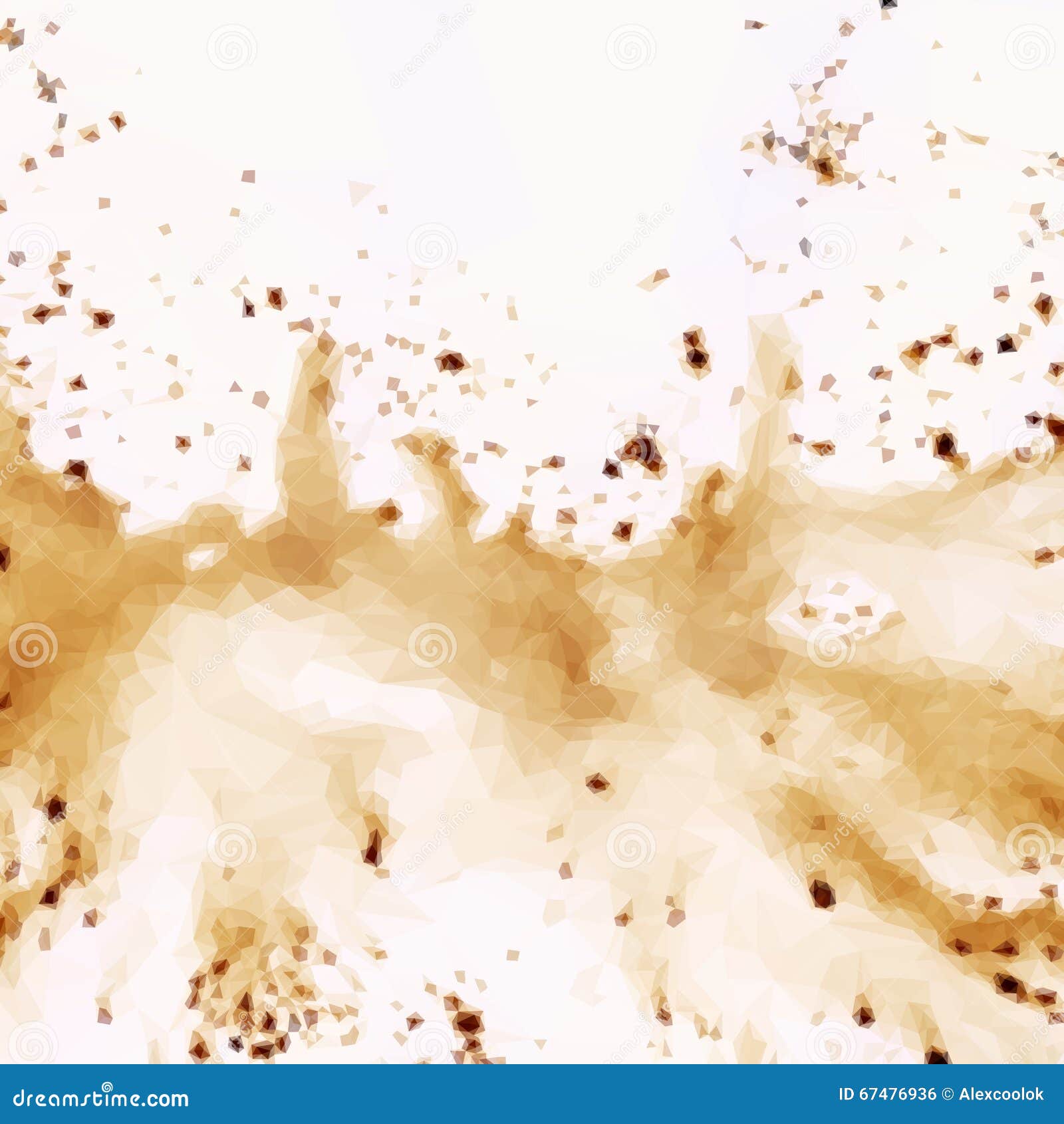 Background Coffee Stains Low-Poly Stock Vector - Illustration of drop ...