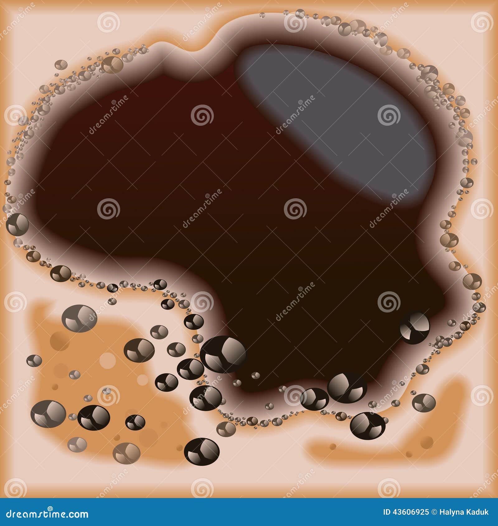 Background With Cup Of Coffee And Old Ripped Paper Vector Illustration ...