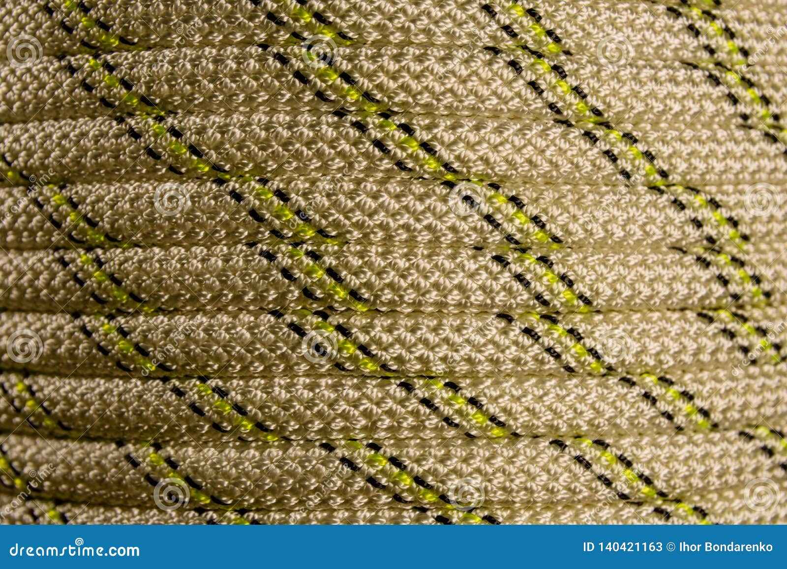 Background of the Coiled Climbing Rope Stock Image - Image of gear ...