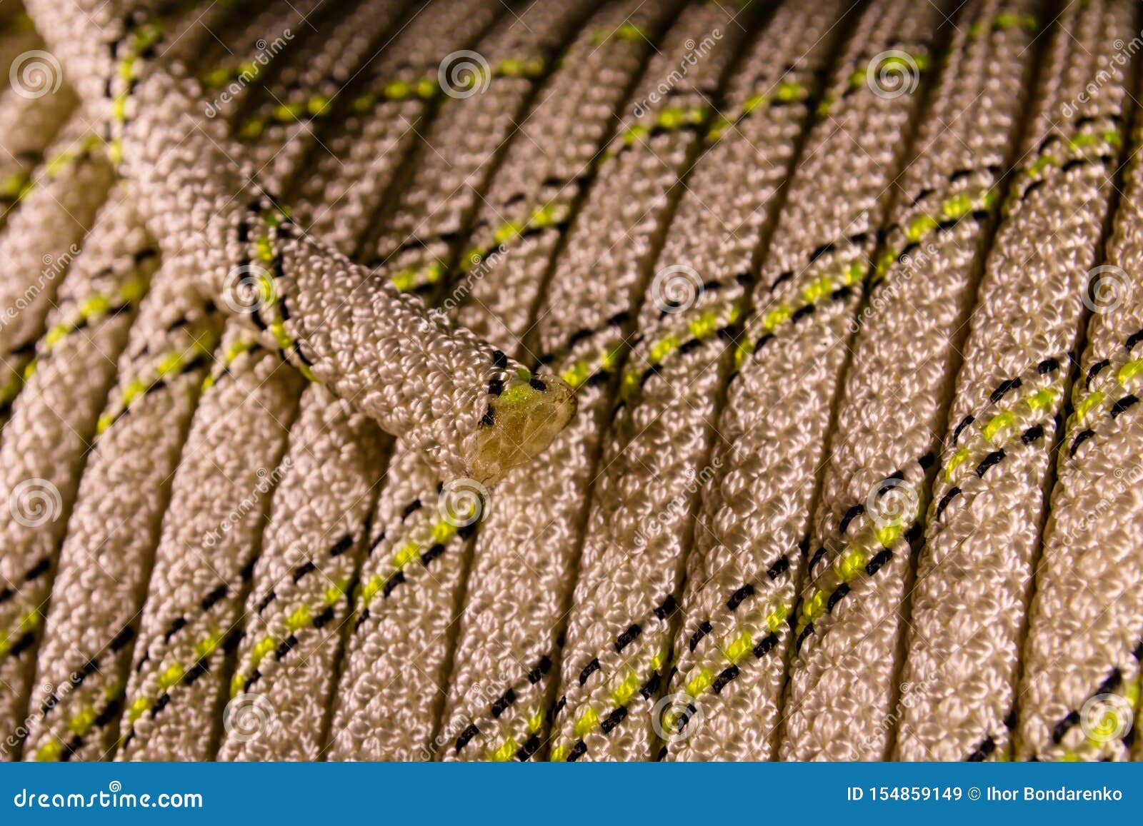 Background of the Coiled Climbing Rope Stock Image - Image of lashing ...