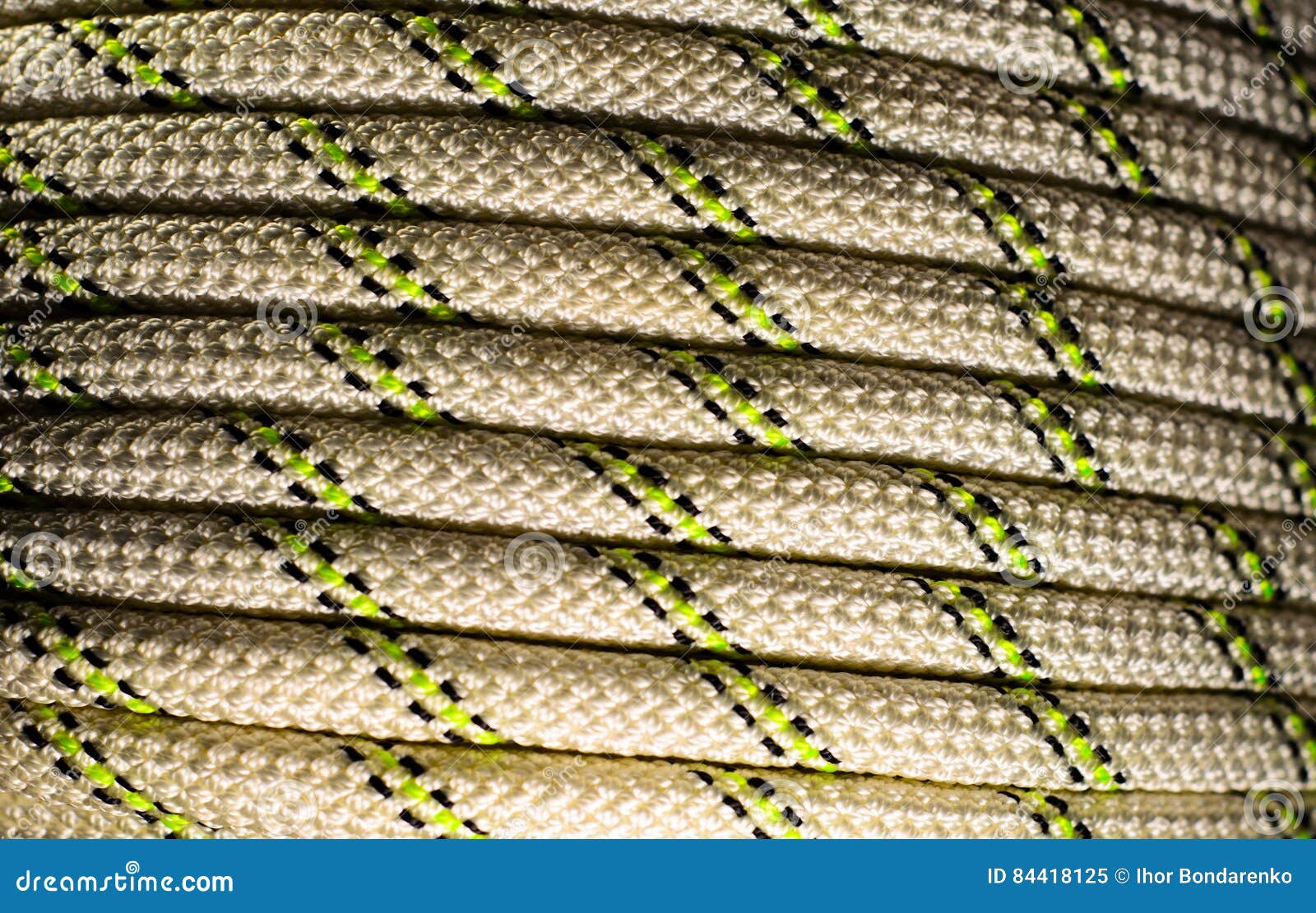 Background Of The Coiled Climbing Rope Royalty-Free Stock Photography ...