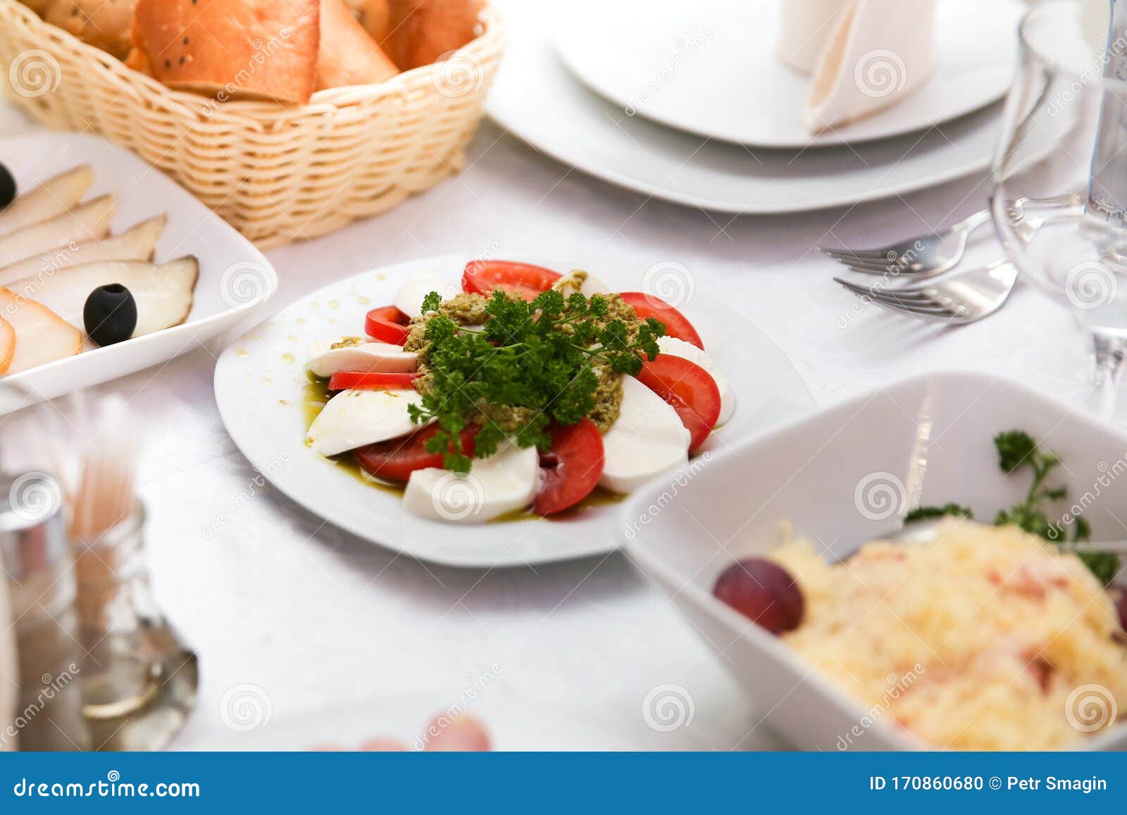 Background of Cold Appetizers Stock Photo - Image of cold, meal: 170860680