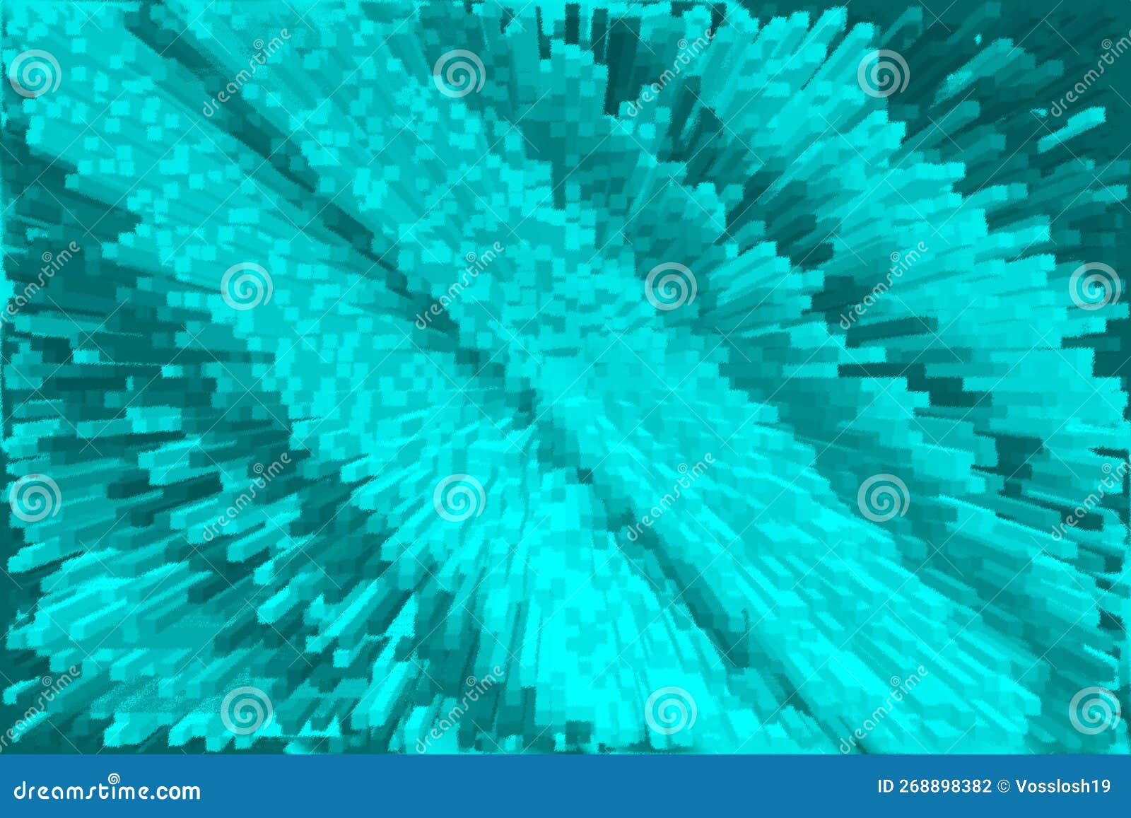 An Abstract Turquoise Color Computer Generated Graphic Resource. Stock ...