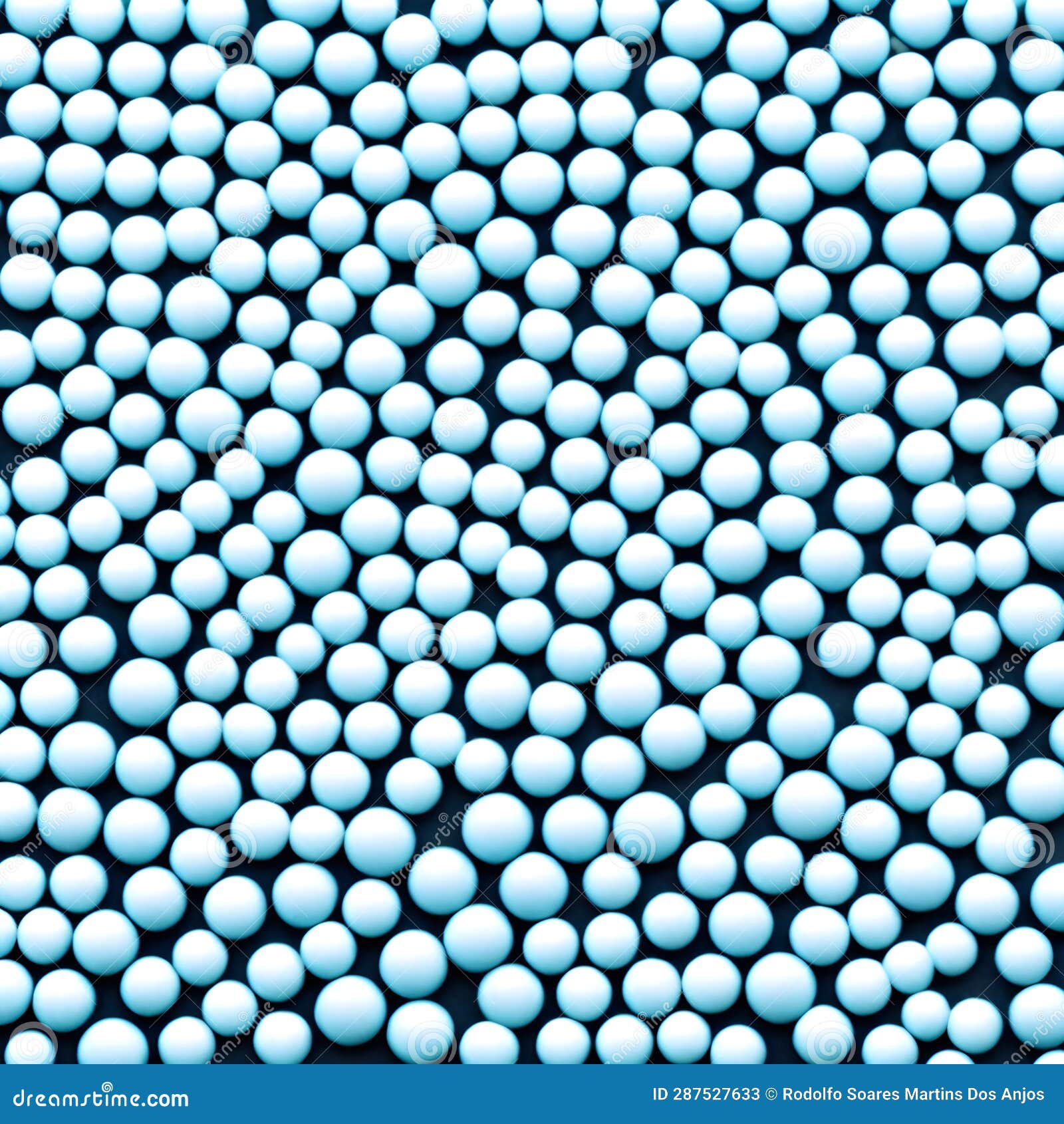 Many Blue Spheres Texture Background Ai Generated Stock Illustration ...